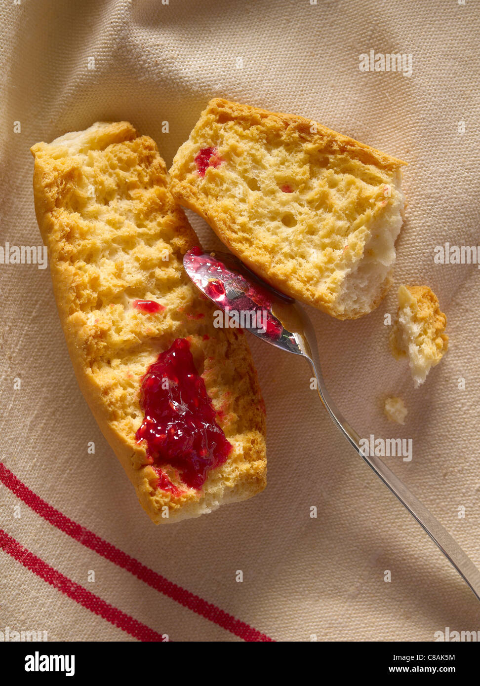Swedish bread and jam Stock Photo - Alamy