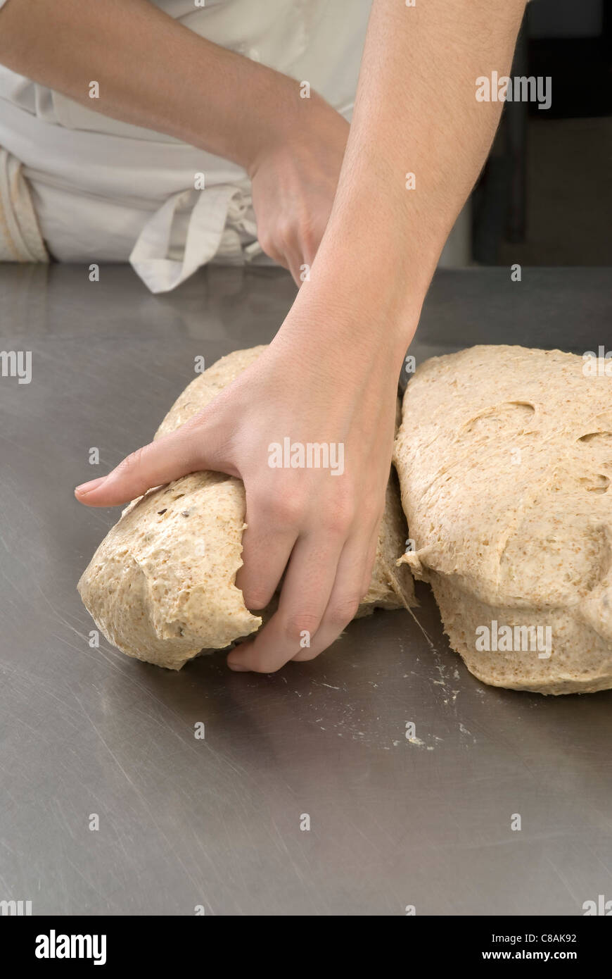 Dough dividing hi-res stock photography and images - Alamy