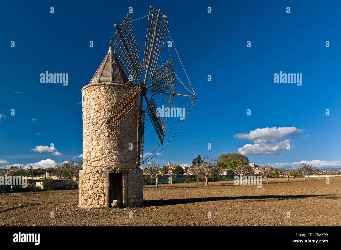Stone windmill stone windmill hi-res stock photography and images - Alamy