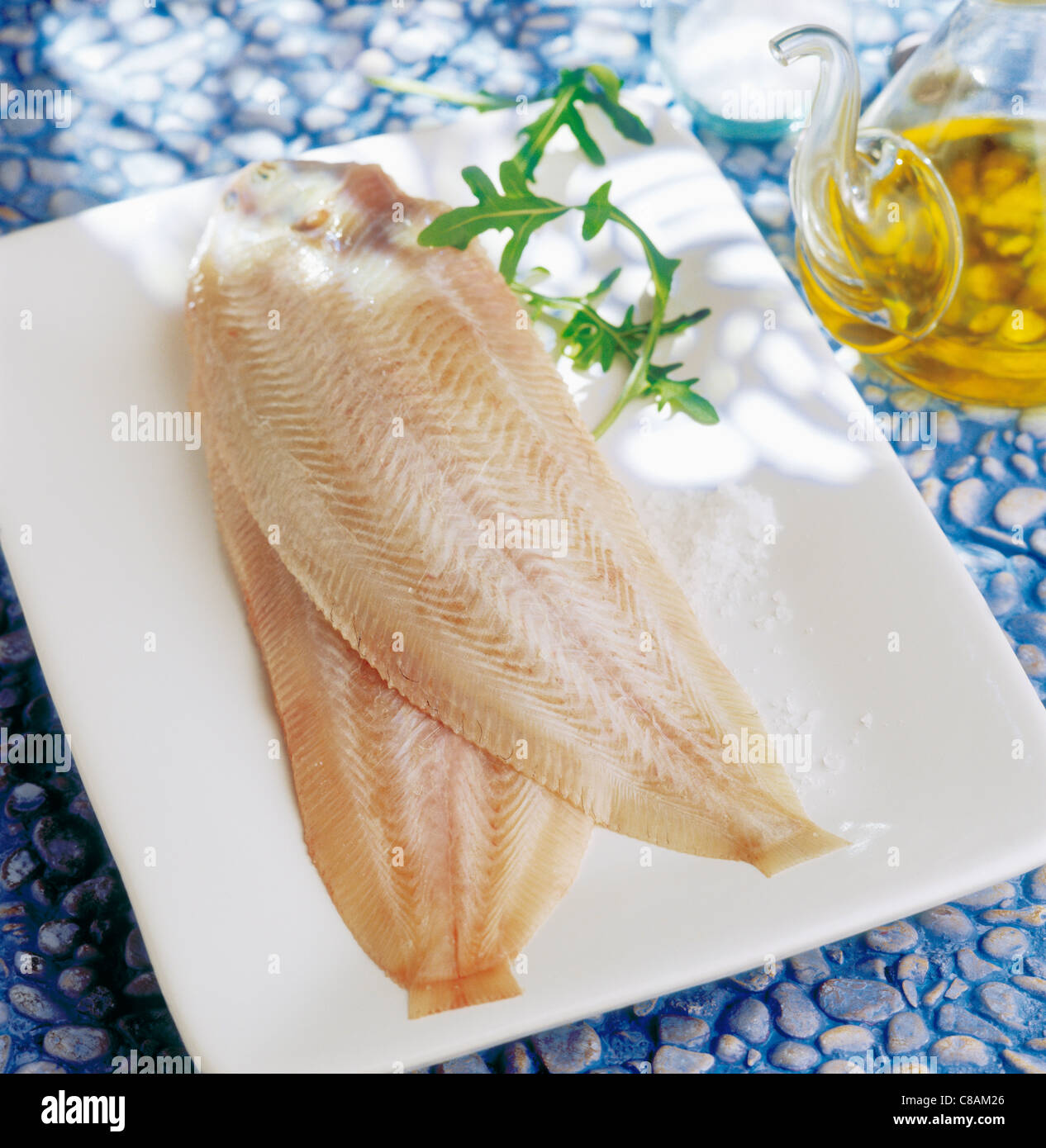 Raw sole fillets Stock Photo - Alamy