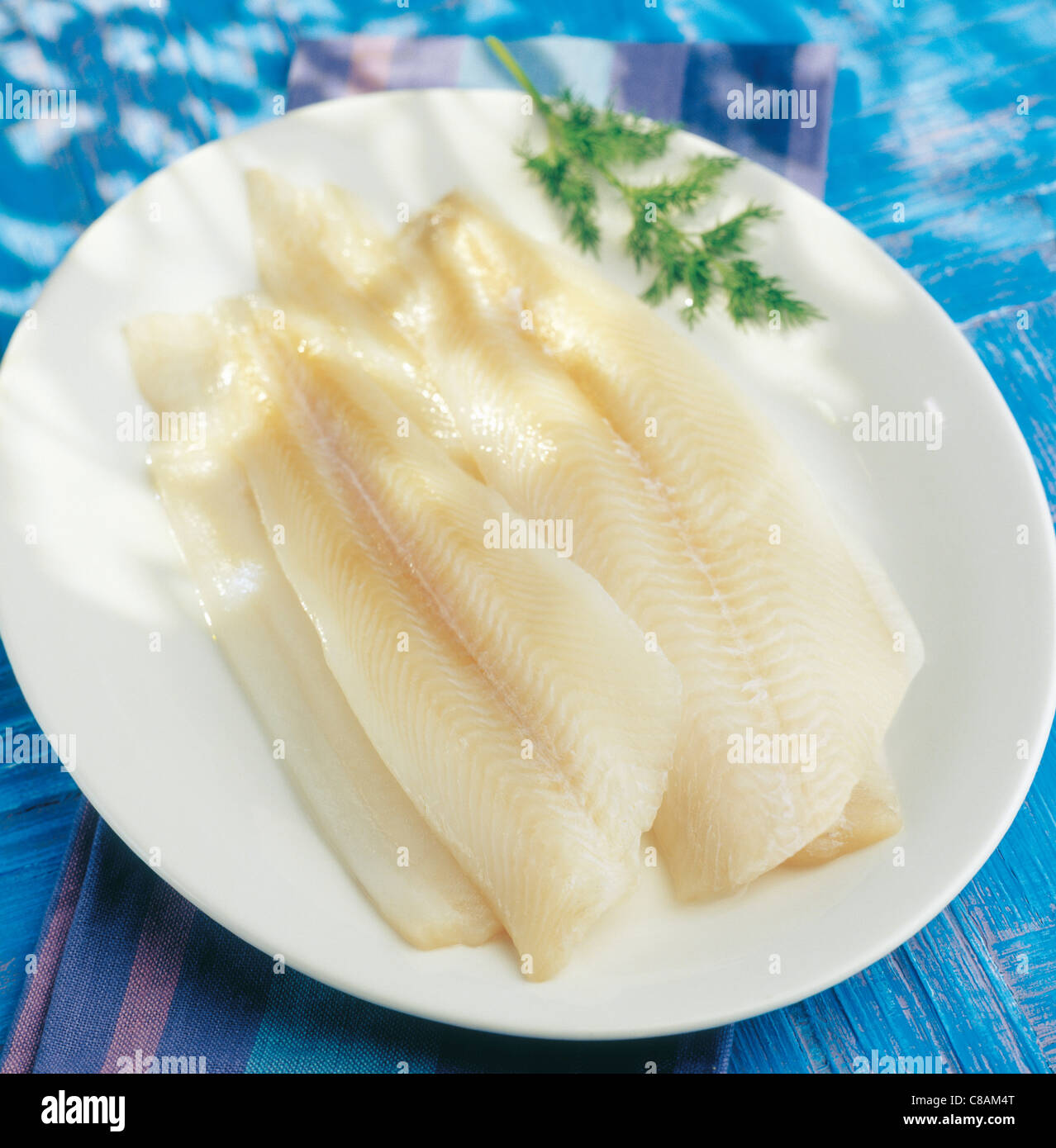 Raw dab fillets Stock Photo - Alamy