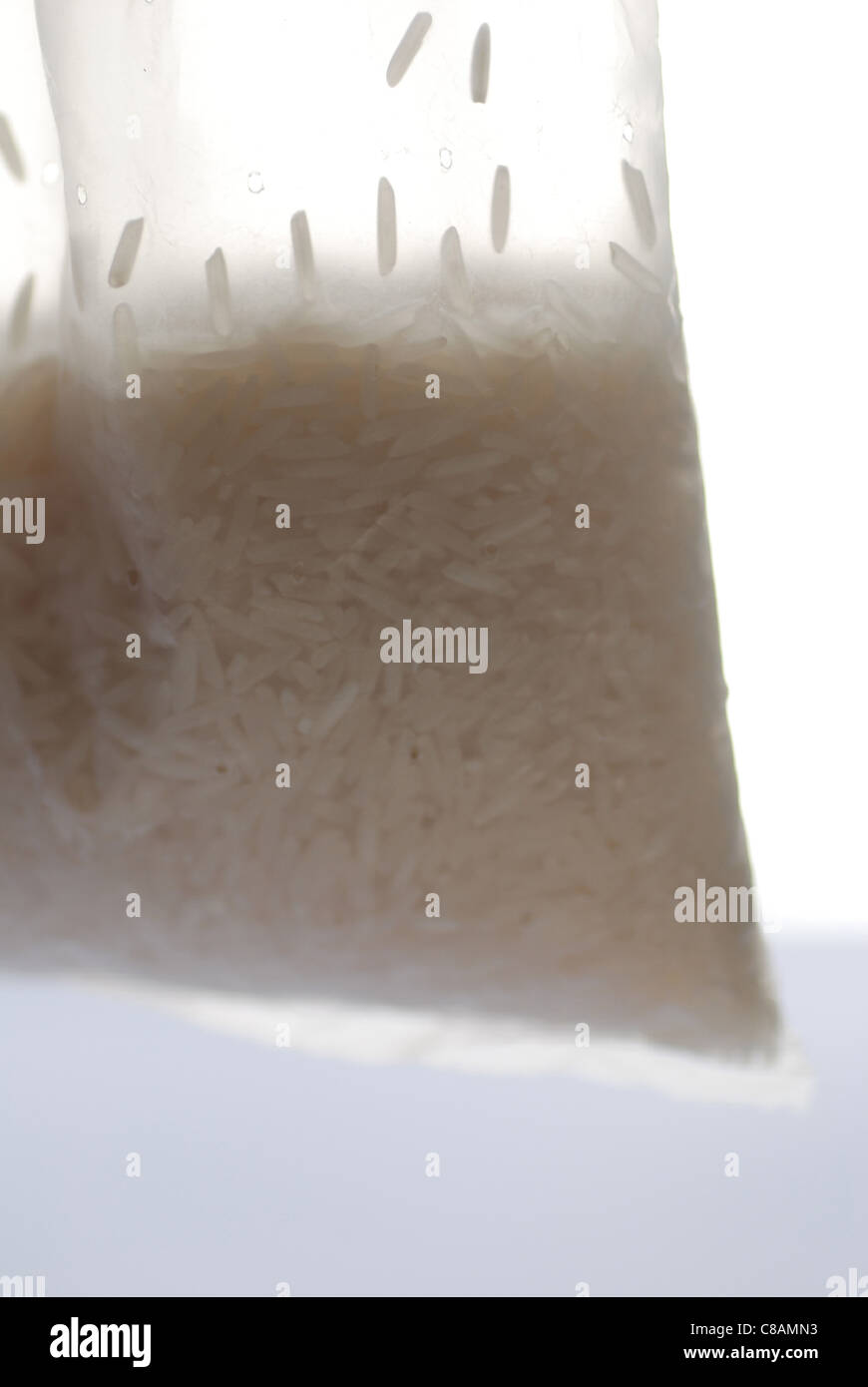 Bag of cooked rice Stock Photo - Alamy