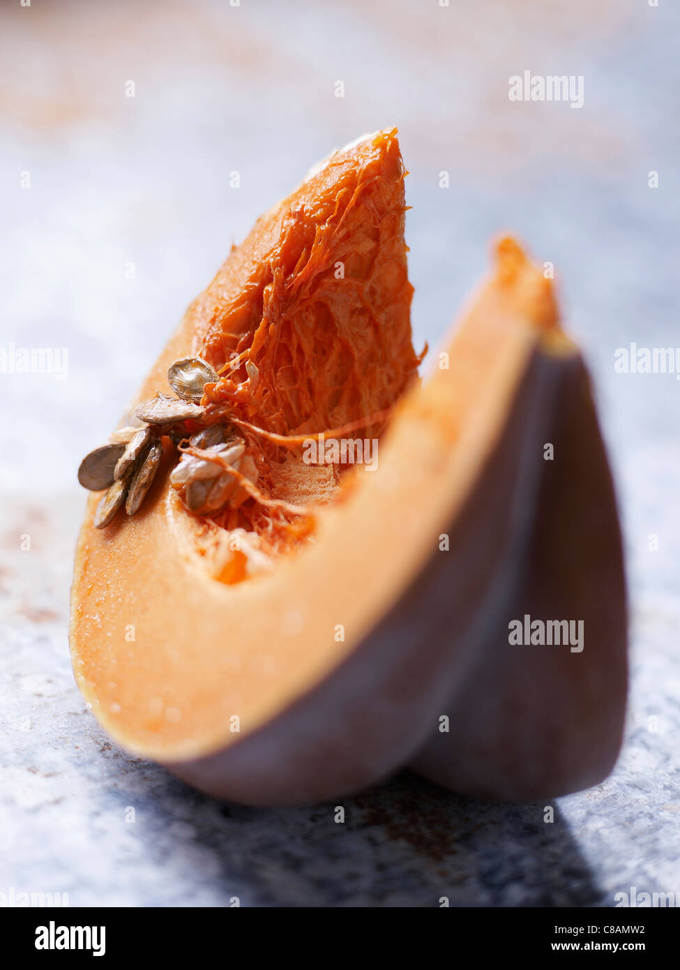 Slice of pumpkin Stock Photo - Alamy