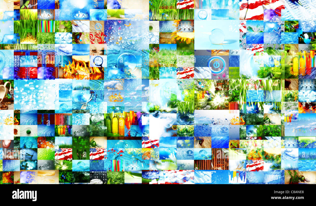 Collage technology hi-res stock photography and images - Alamy