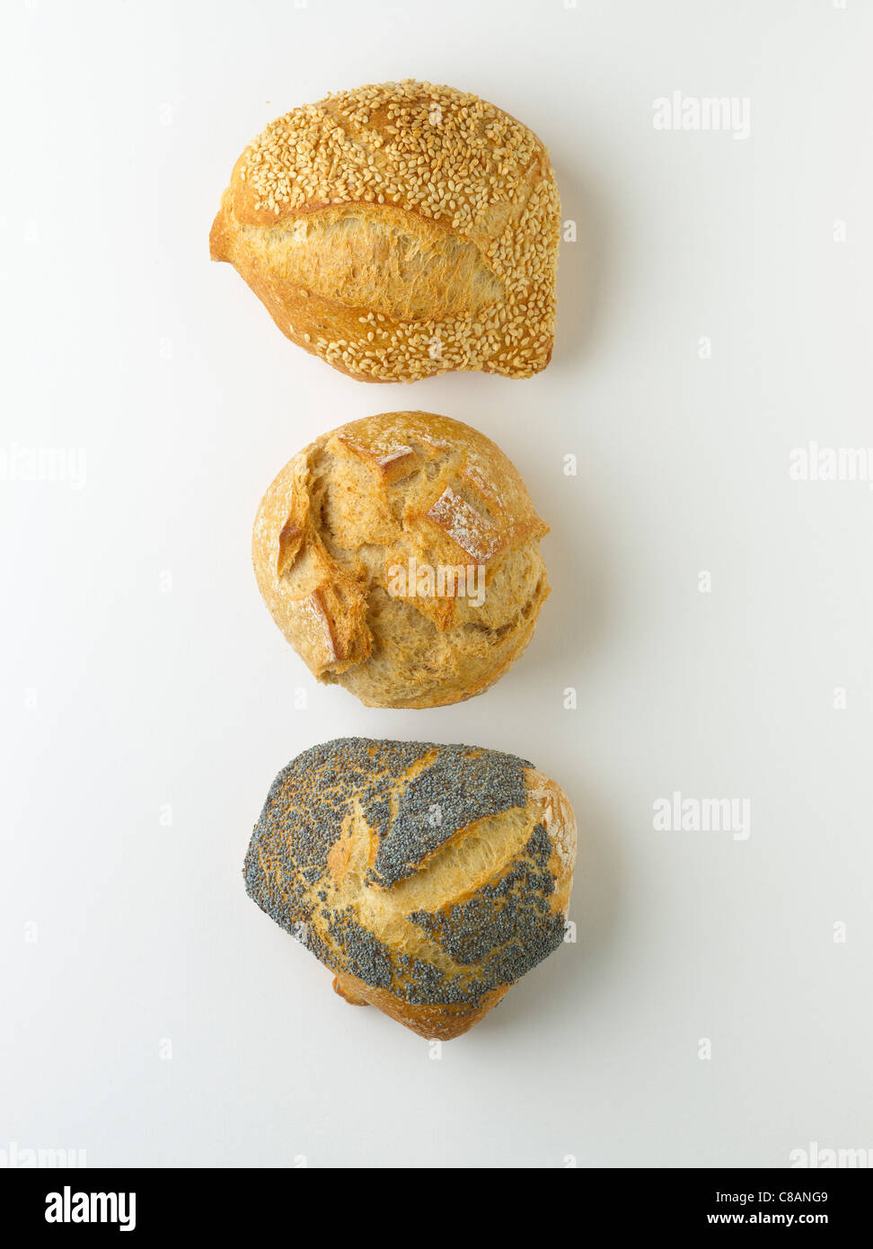 Three small breads Stock Photo - Alamy
