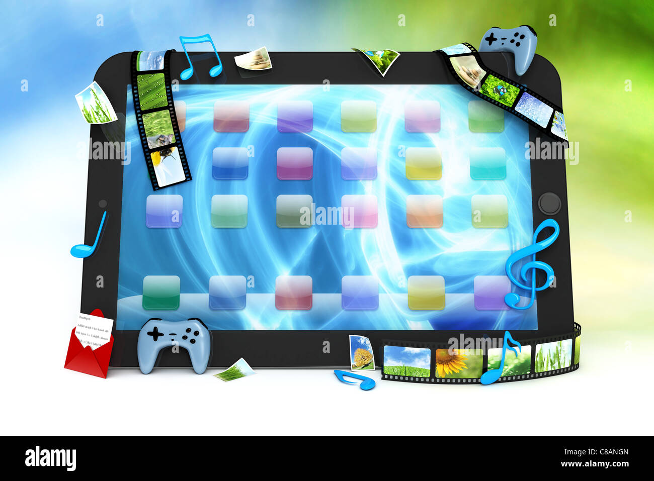 Music player computer screen hi-res stock photography and images - Alamy