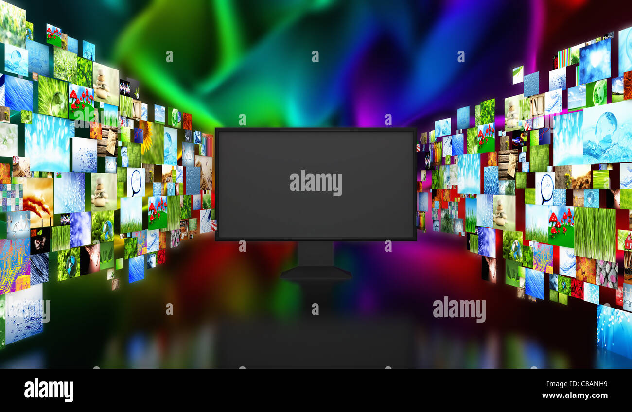 TV with images Stock Photo - Alamy