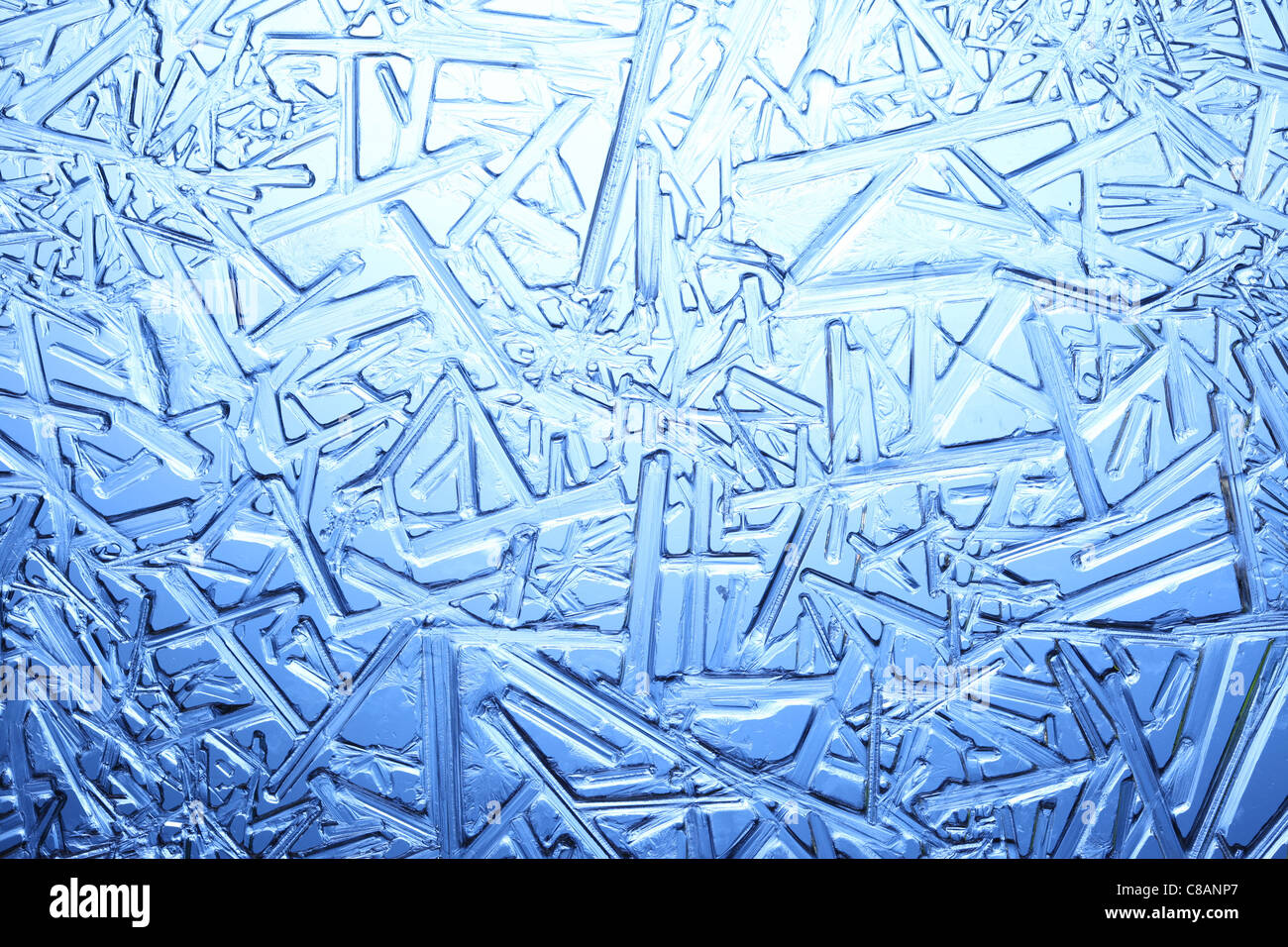 Frost on glass Stock Photo - Alamy