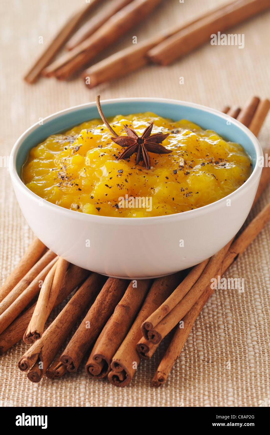 Spicy caramelized and stewed mangoes Stock Photo - Alamy