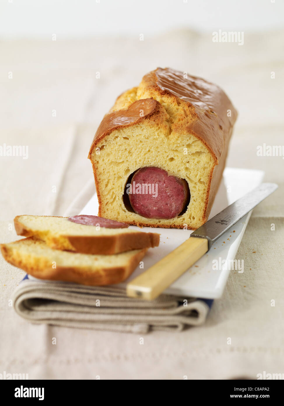 Saveloy sausage hi-res stock photography and images - Alamy