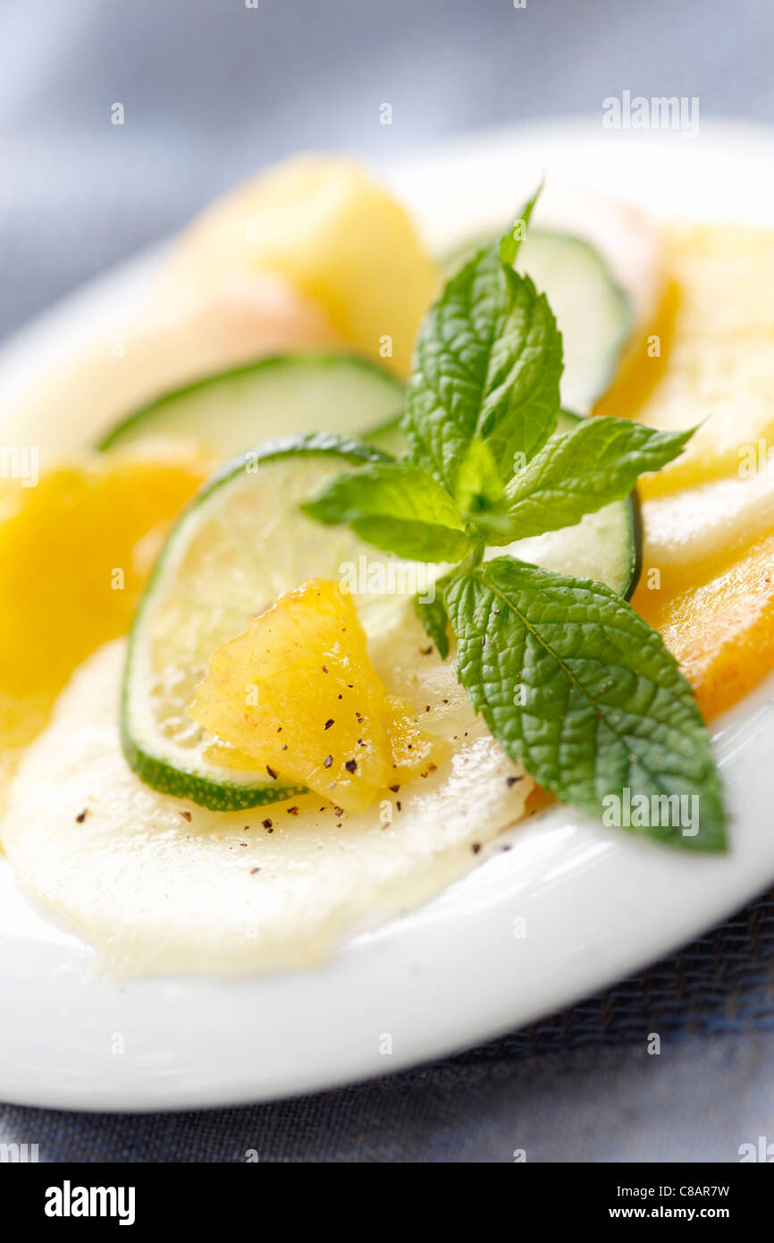 White peach hi-res stock photography and images - Alamy