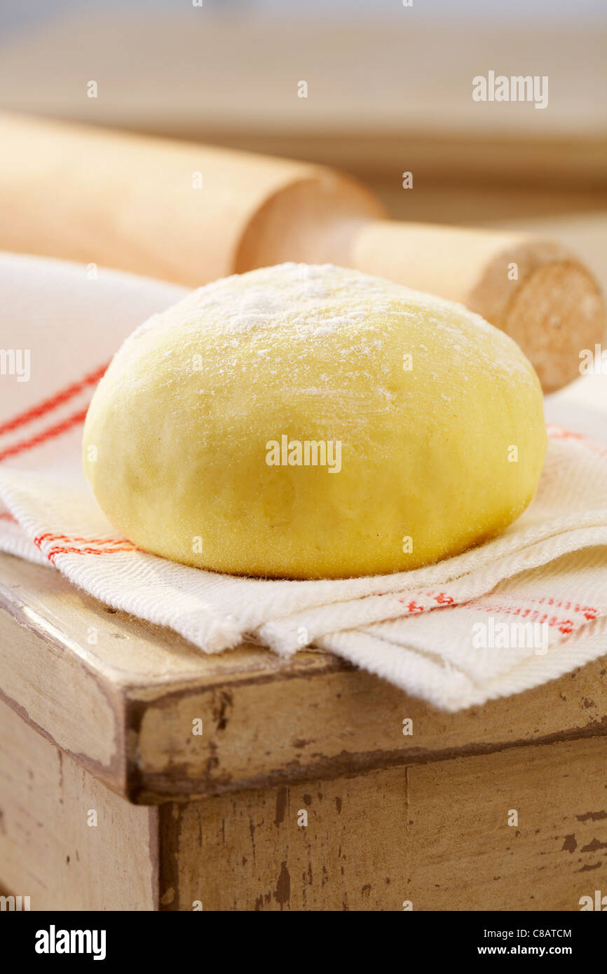 Raw dough ball Stock Photo - Alamy