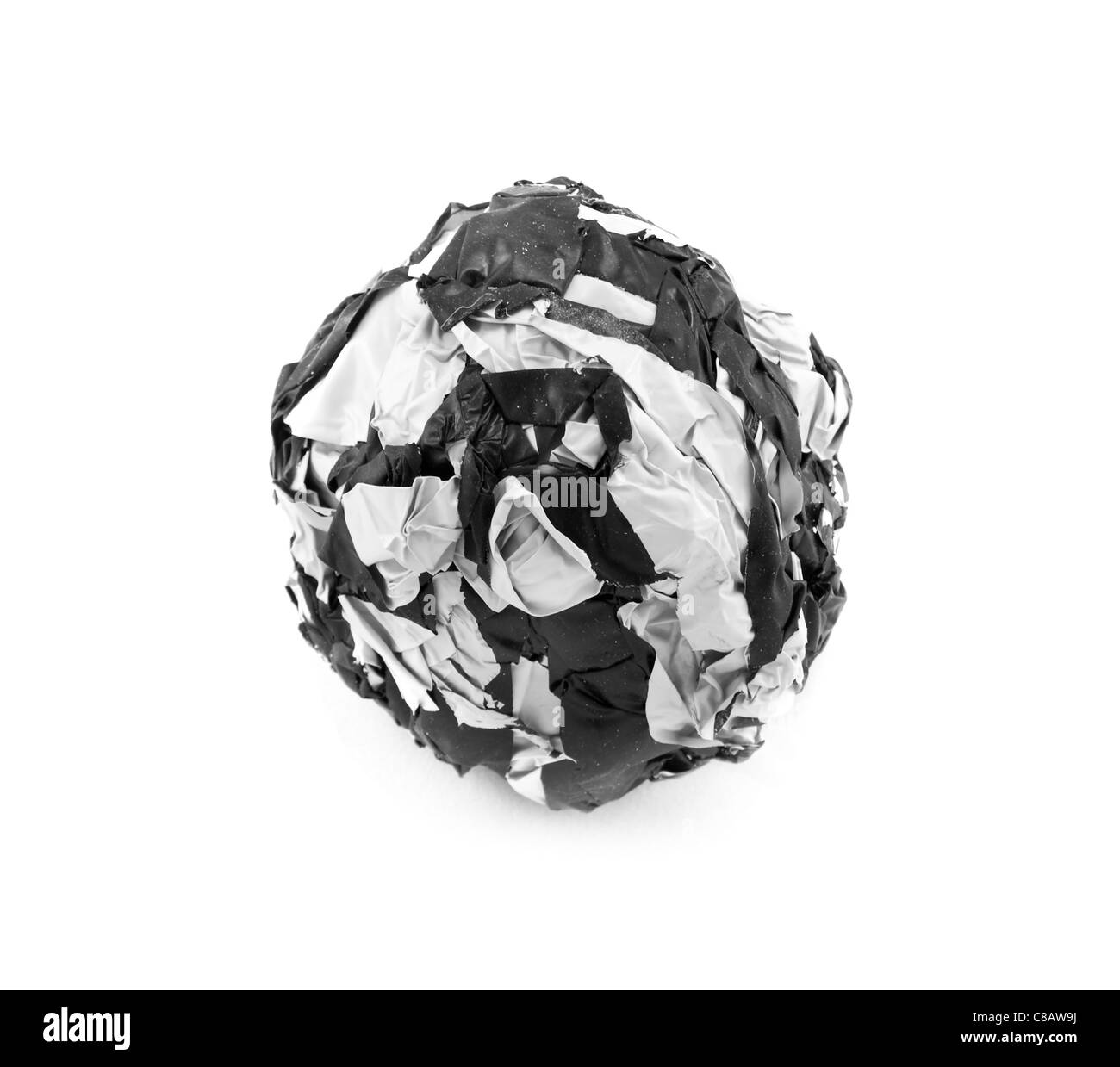 close-up of a crumpled paper, isolated on white background Stock Photo ...