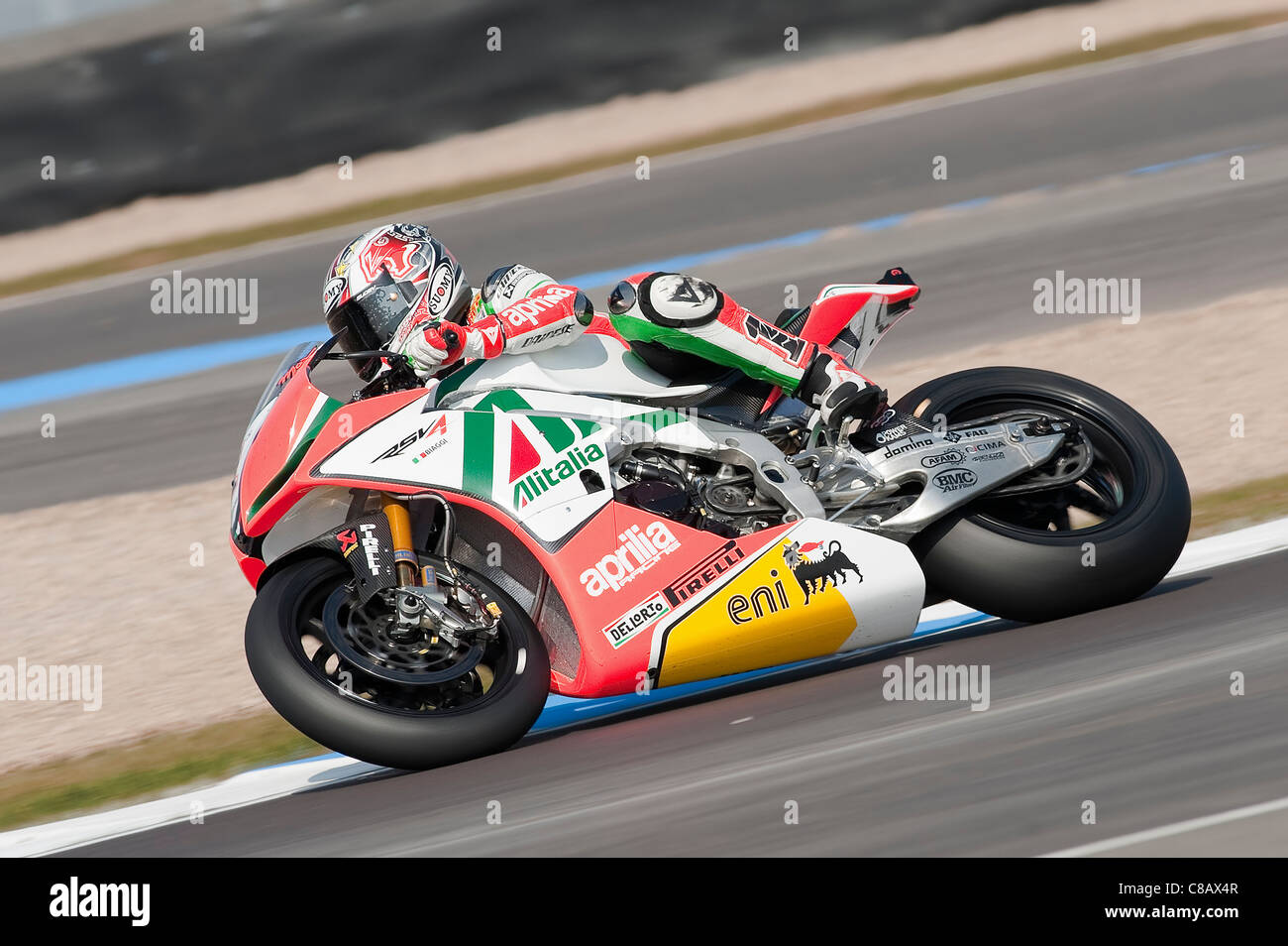 Leon Camier, World Superbikes, Donington Park, 2011 Stock Photo - Alamy