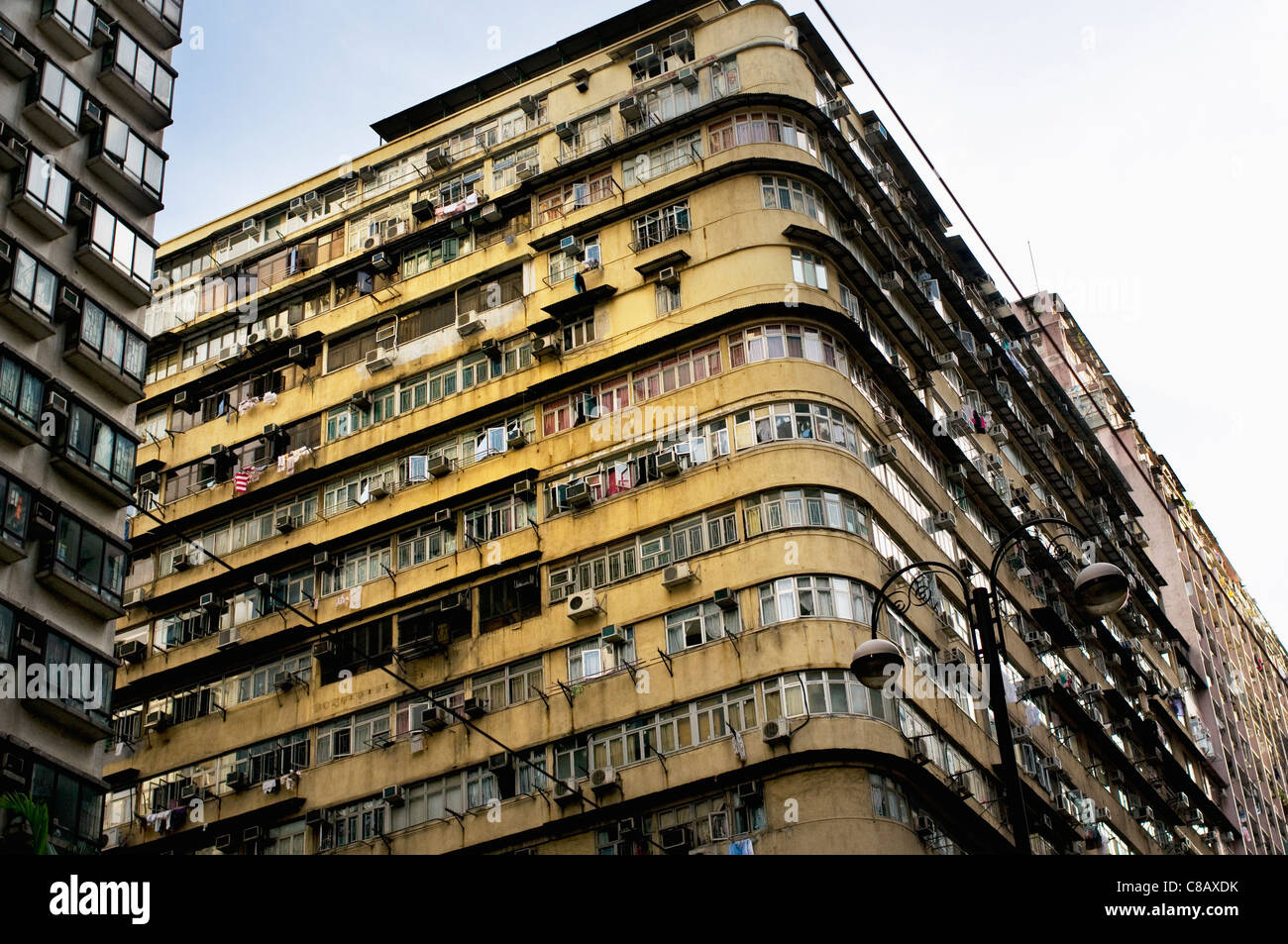 Building in central Hong Kong that looks like a sinking cruise ship ...