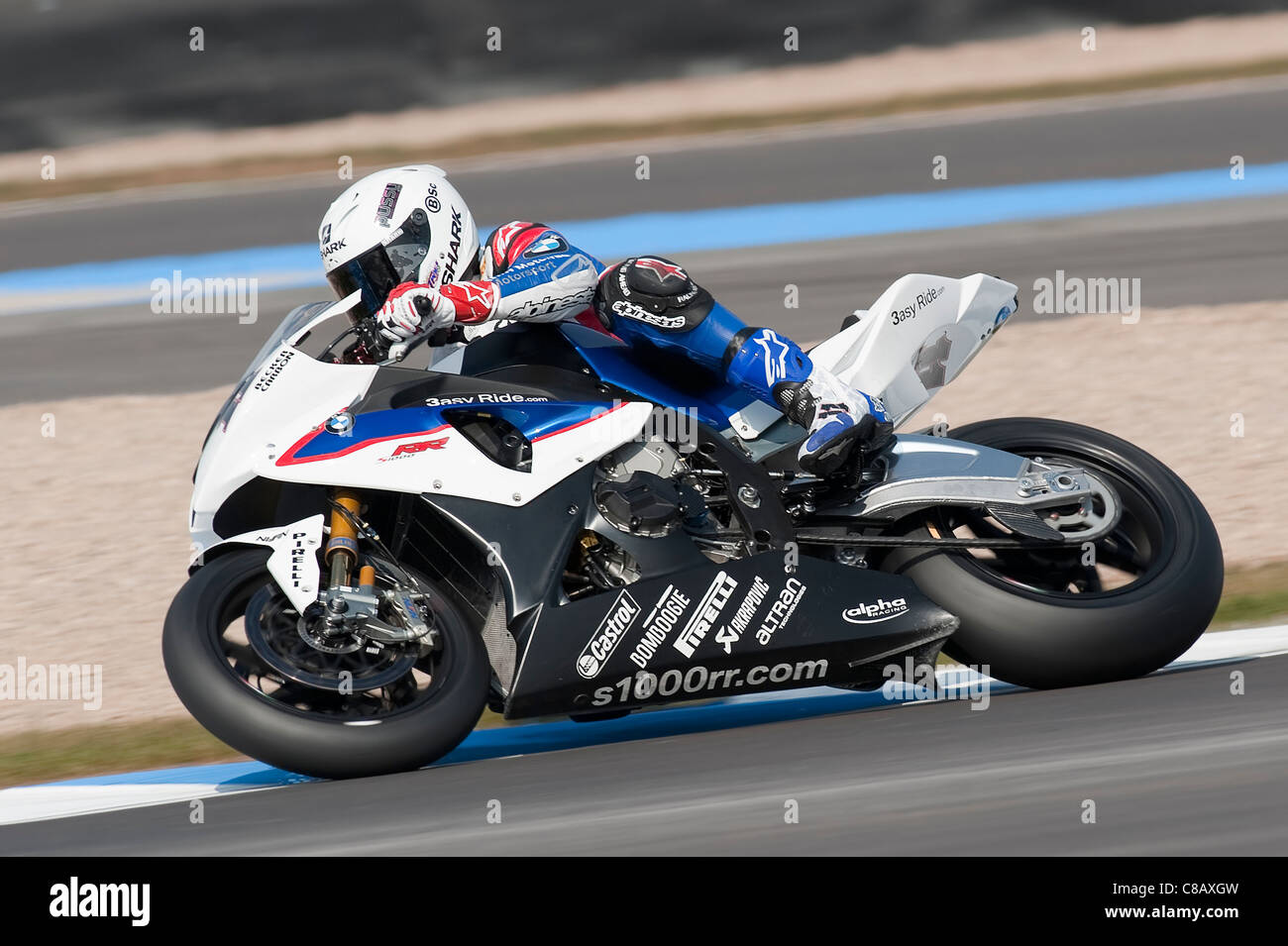 Troy Corser World Superbikes Donington Park 2011 Stock Photo - Alamy