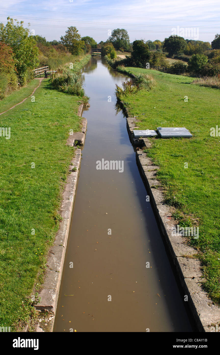 Start of the Ashby Canal at Marston Junction, Bedworth, Warwickshire ...