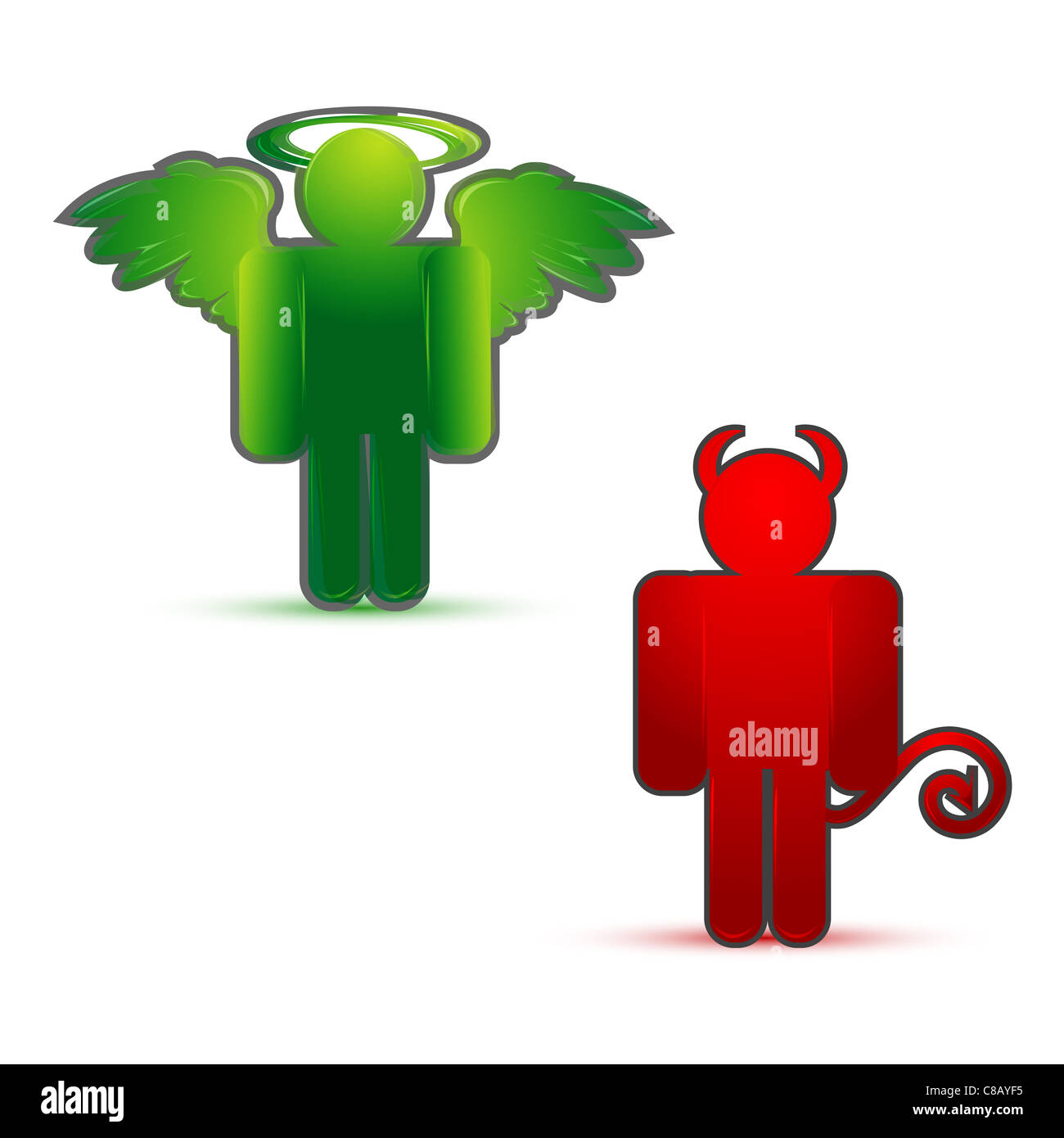 illustration of devil icons on isolated background Stock Photo - Alamy