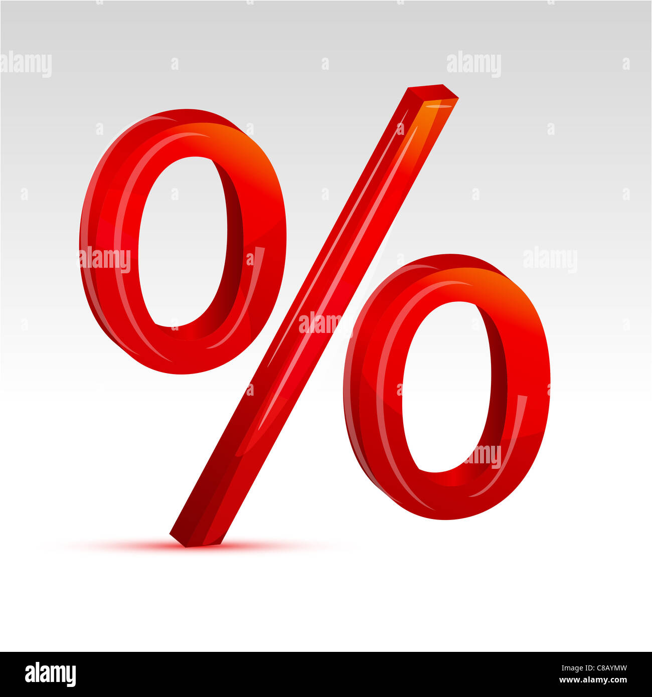 illustration of percent sign on white background Stock Photo - Alamy