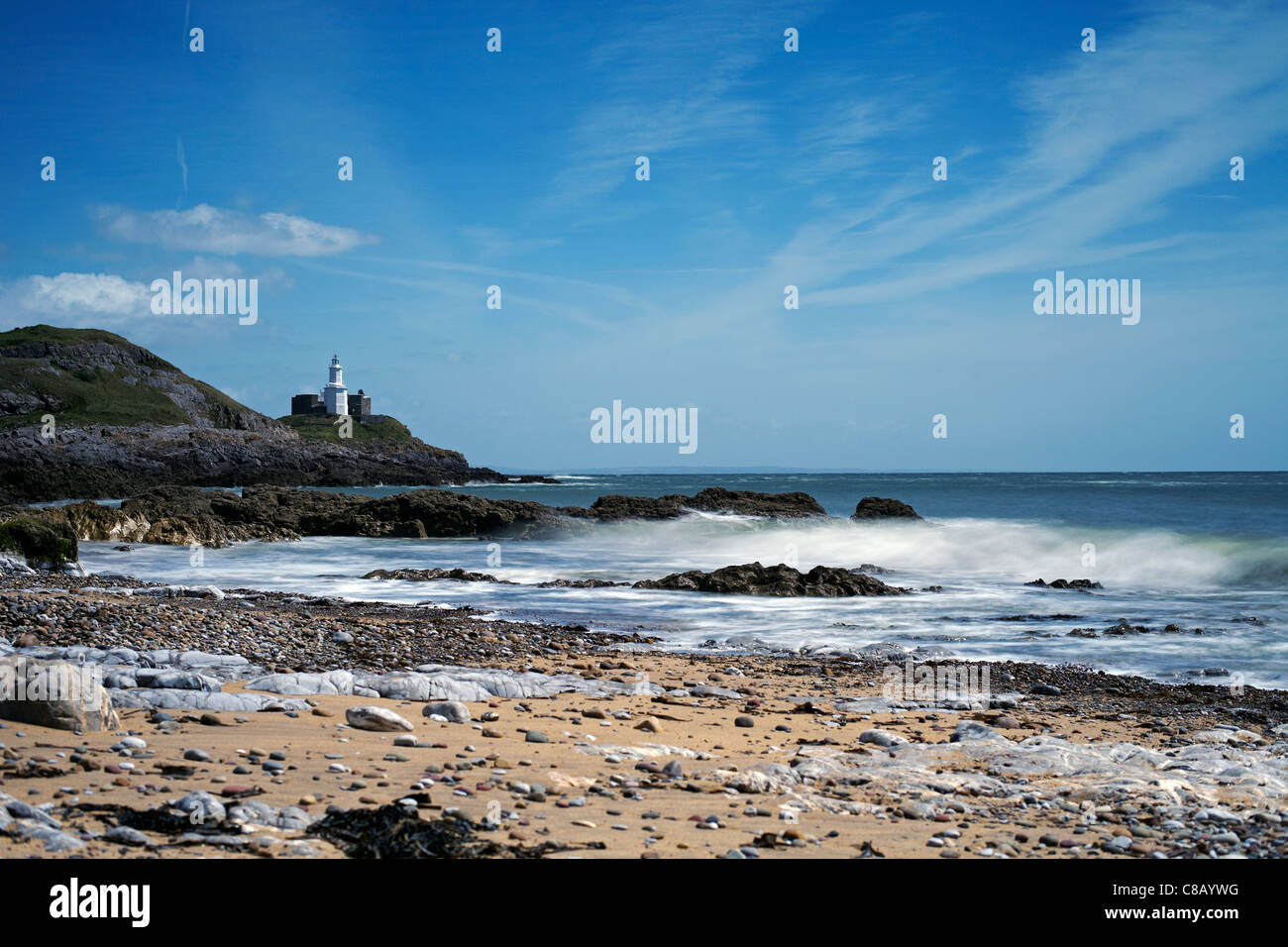 Mumbles lighthouse hi-res stock photography and images - Alamy