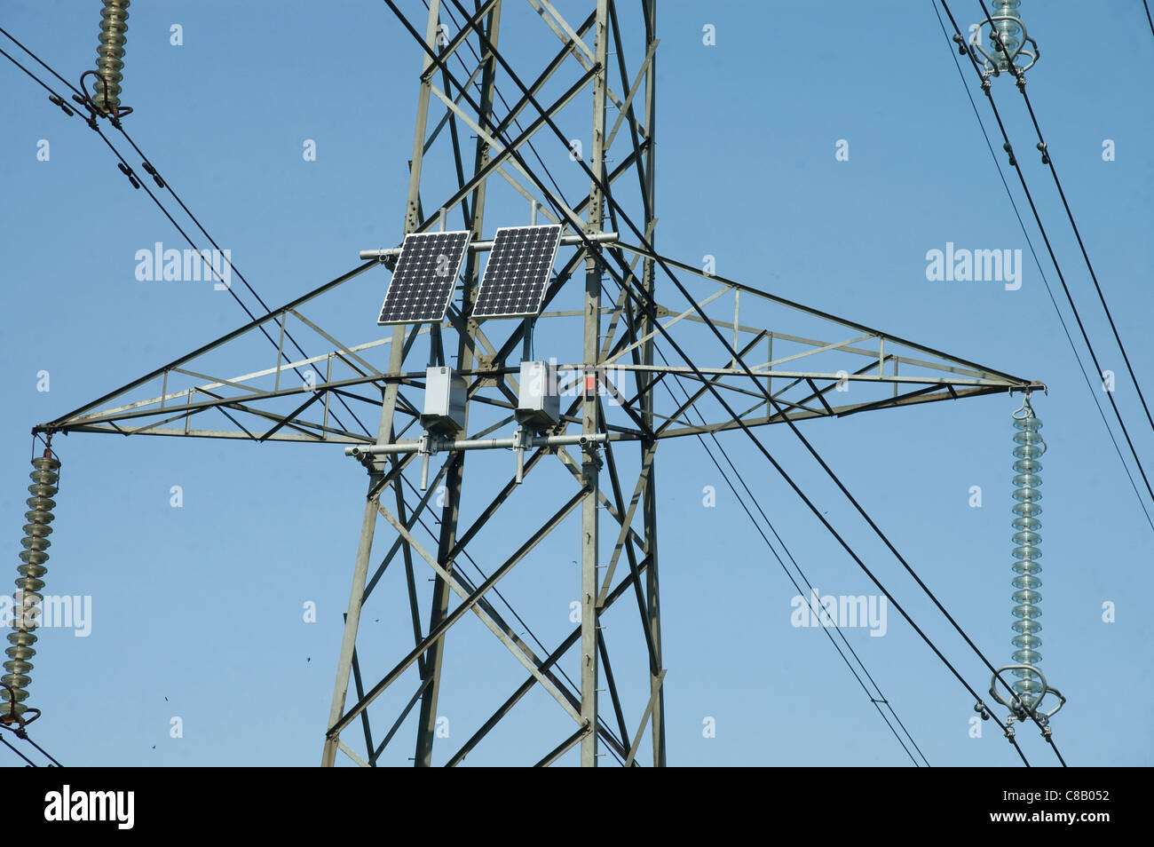 Electricity power lines power towers pylons electricity electric power ...