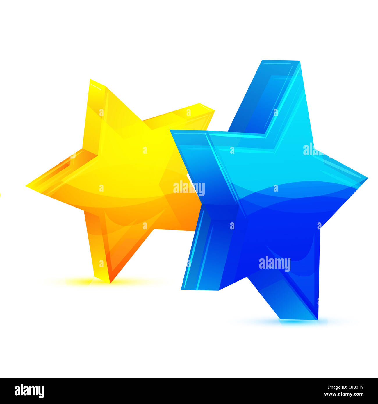 illustration of vector star on isolated background Stock Photo - Alamy