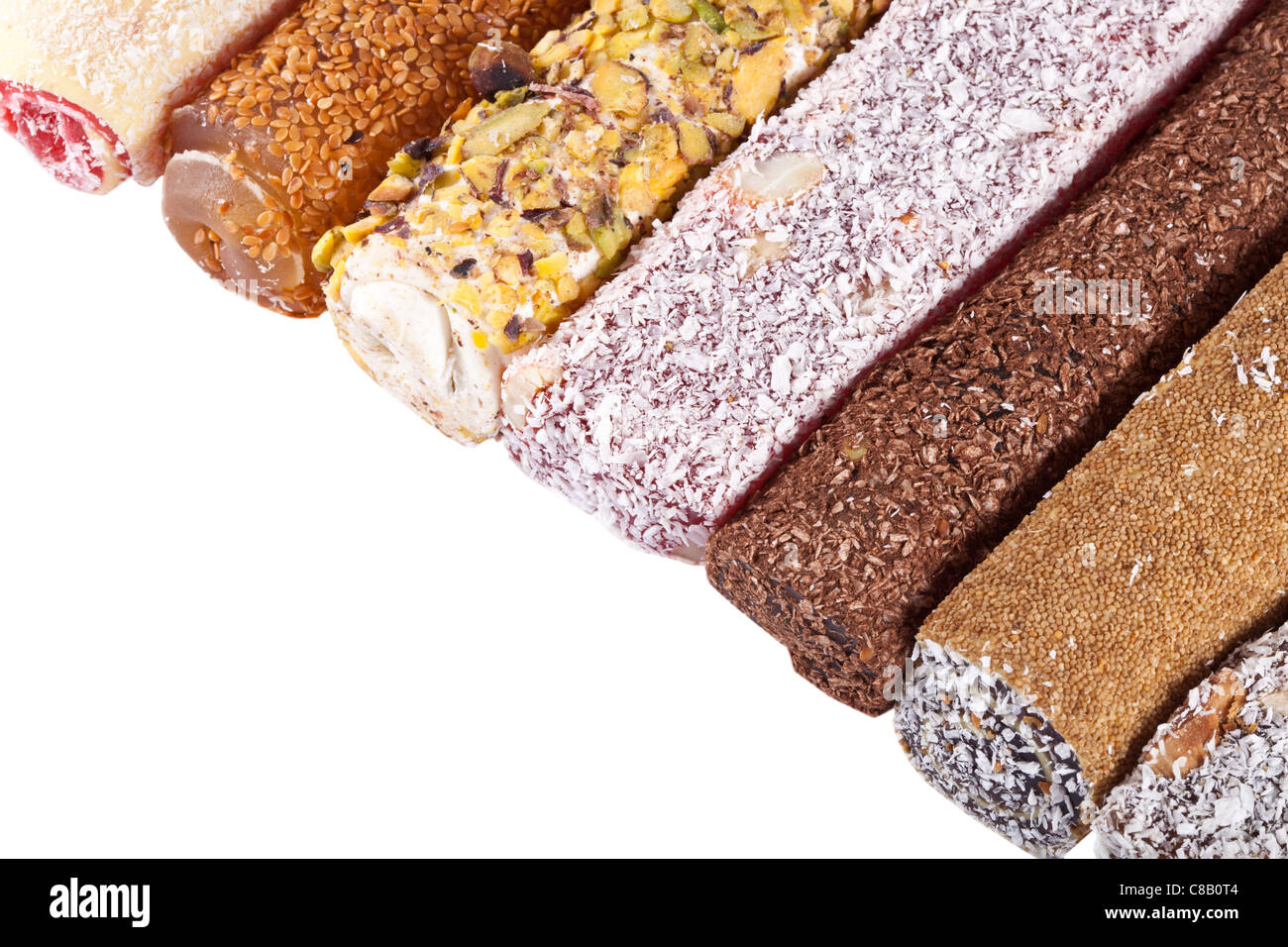 Traditional very fresh and sweet Turkish delight Stock Photo - Alamy