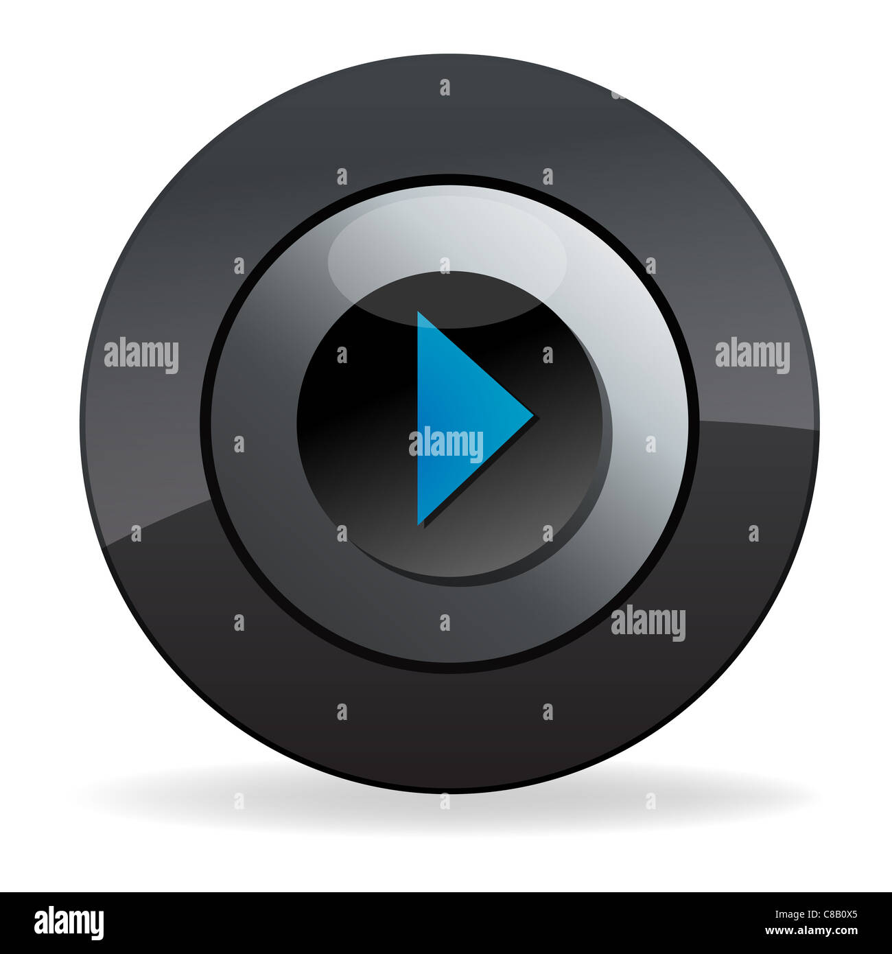 illustration of button on isolated background Stock Photo - Alamy