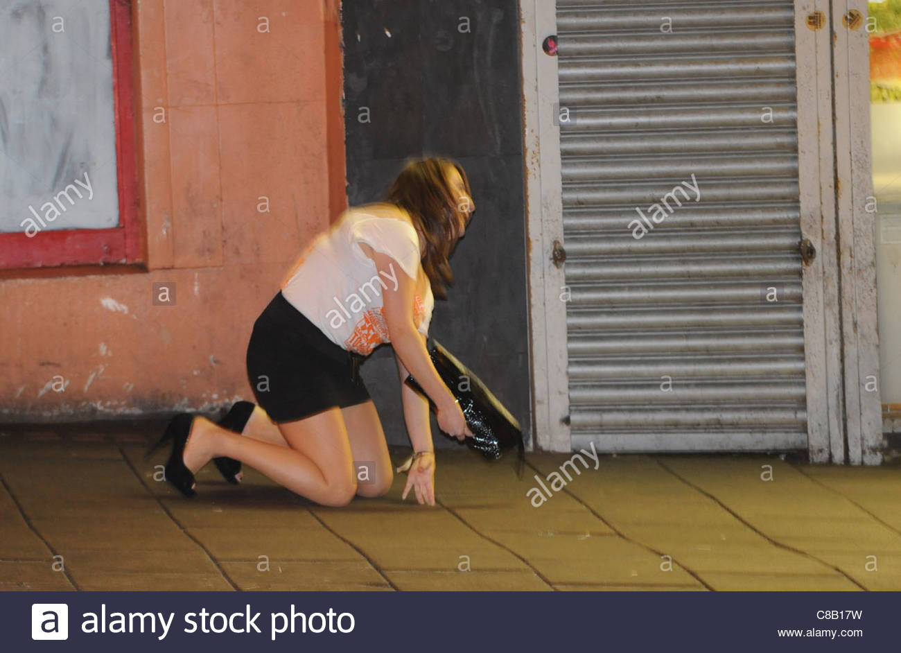Drunk Girl Street High Resolution Stock Photography and Images - Alamy