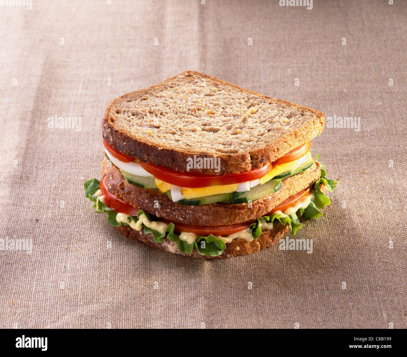Raw vegetable sandwich Stock Photo - Alamy