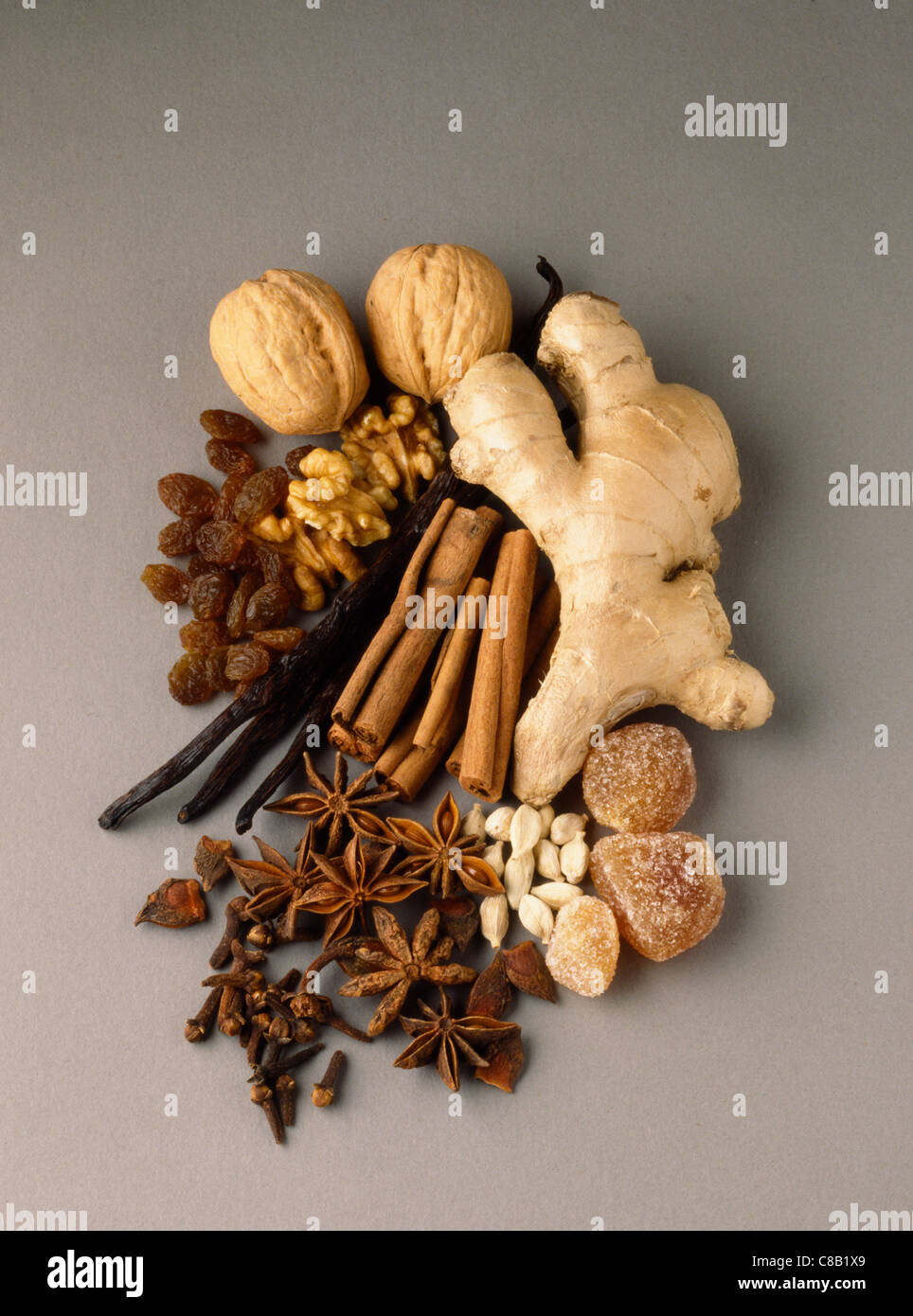 Selection of spices Stock Photo - Alamy