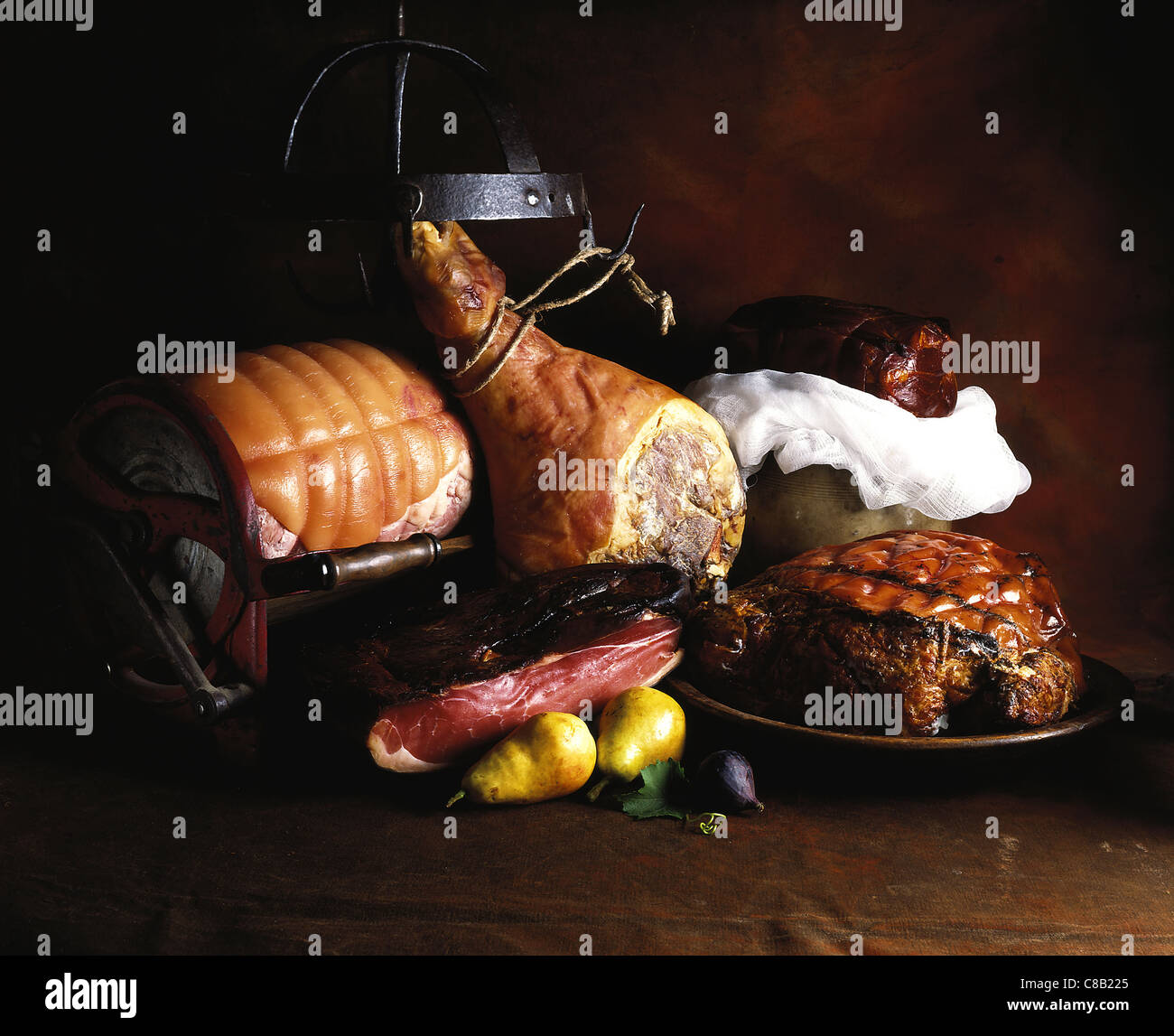 Jambon au torchon cooked ham hi-res stock photography and images - Alamy
