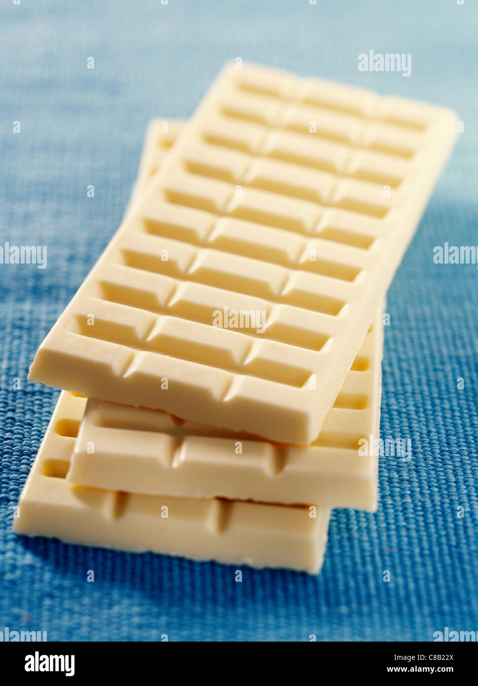 Bars of white chocolate Stock Photo - Alamy