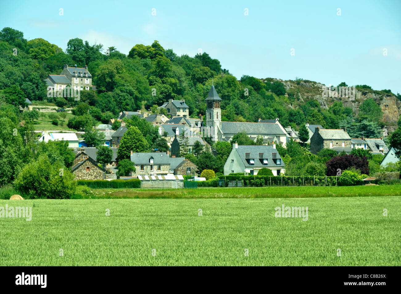 Mont Dol (Bay of Mont Saint Michel), near Dol de Bretagne (Brittany ...