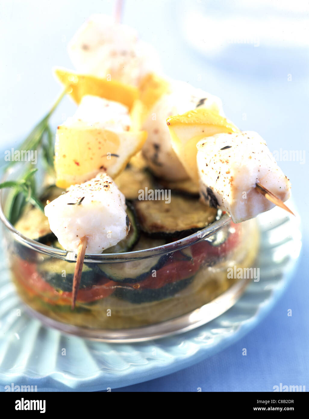 Fish tomato courgette hi-res stock photography and images - Alamy