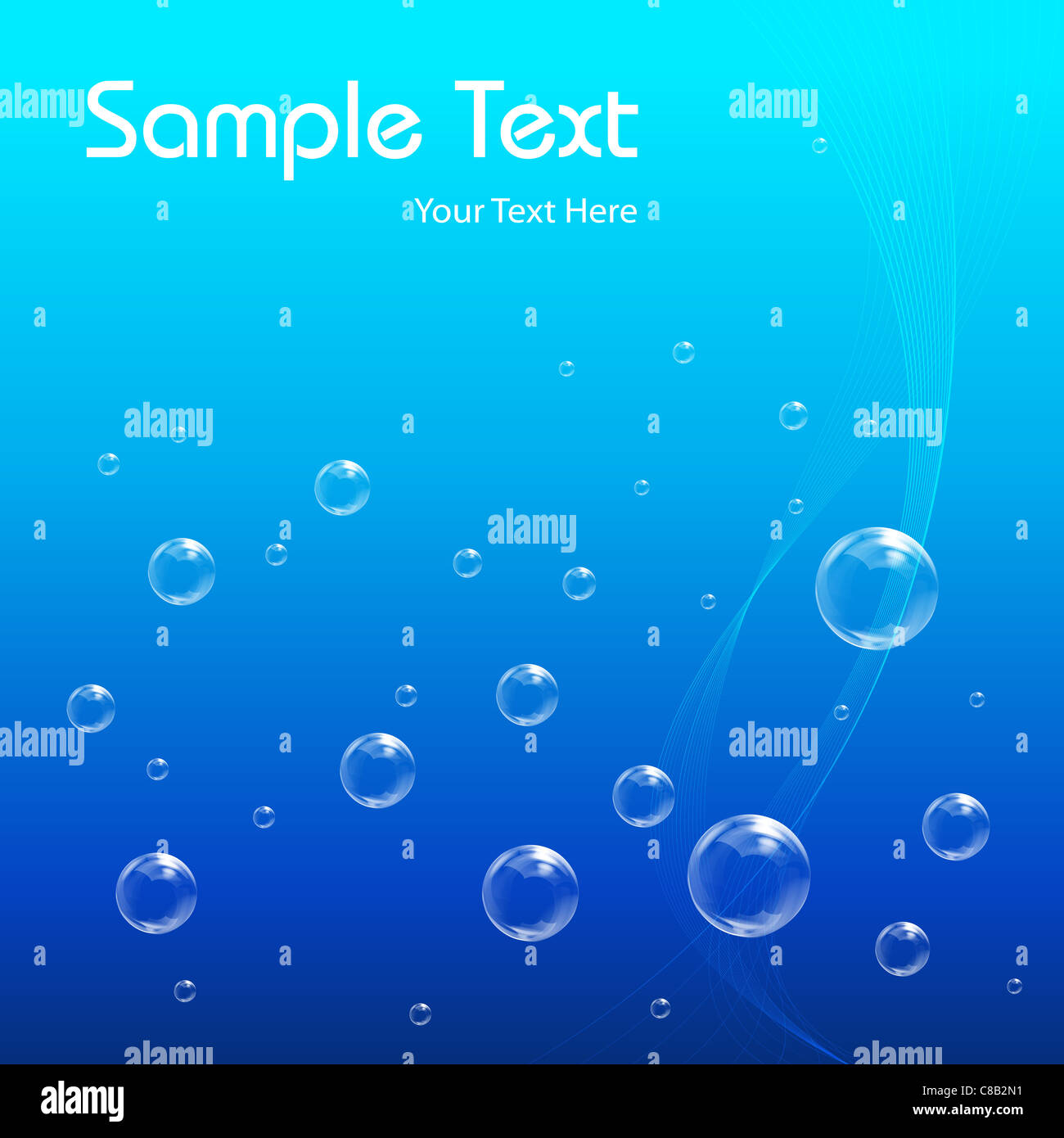 illustration of bubbly vector background Stock Photo - Alamy