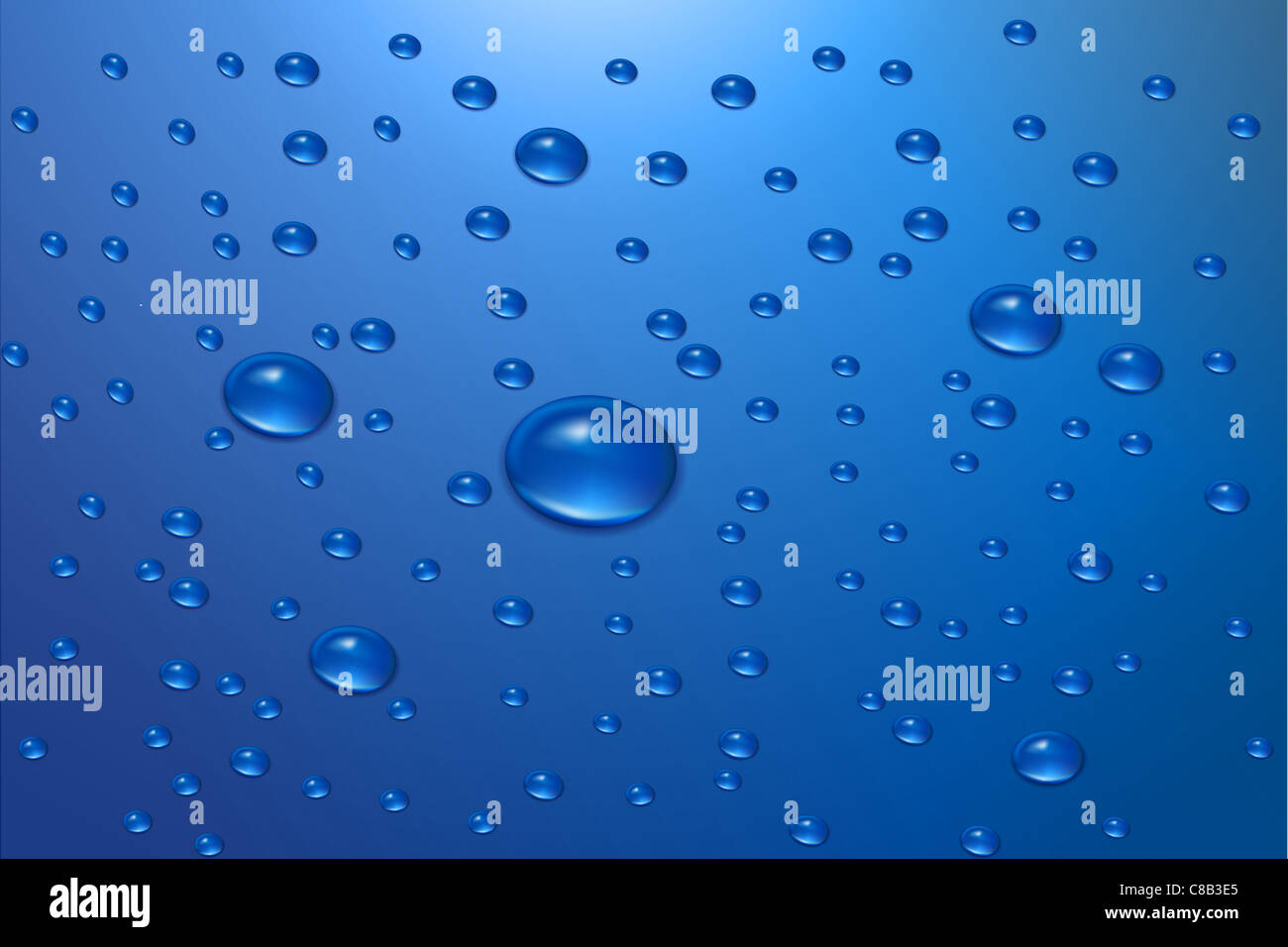 illustration of water drops background on white background Stock Photo ...