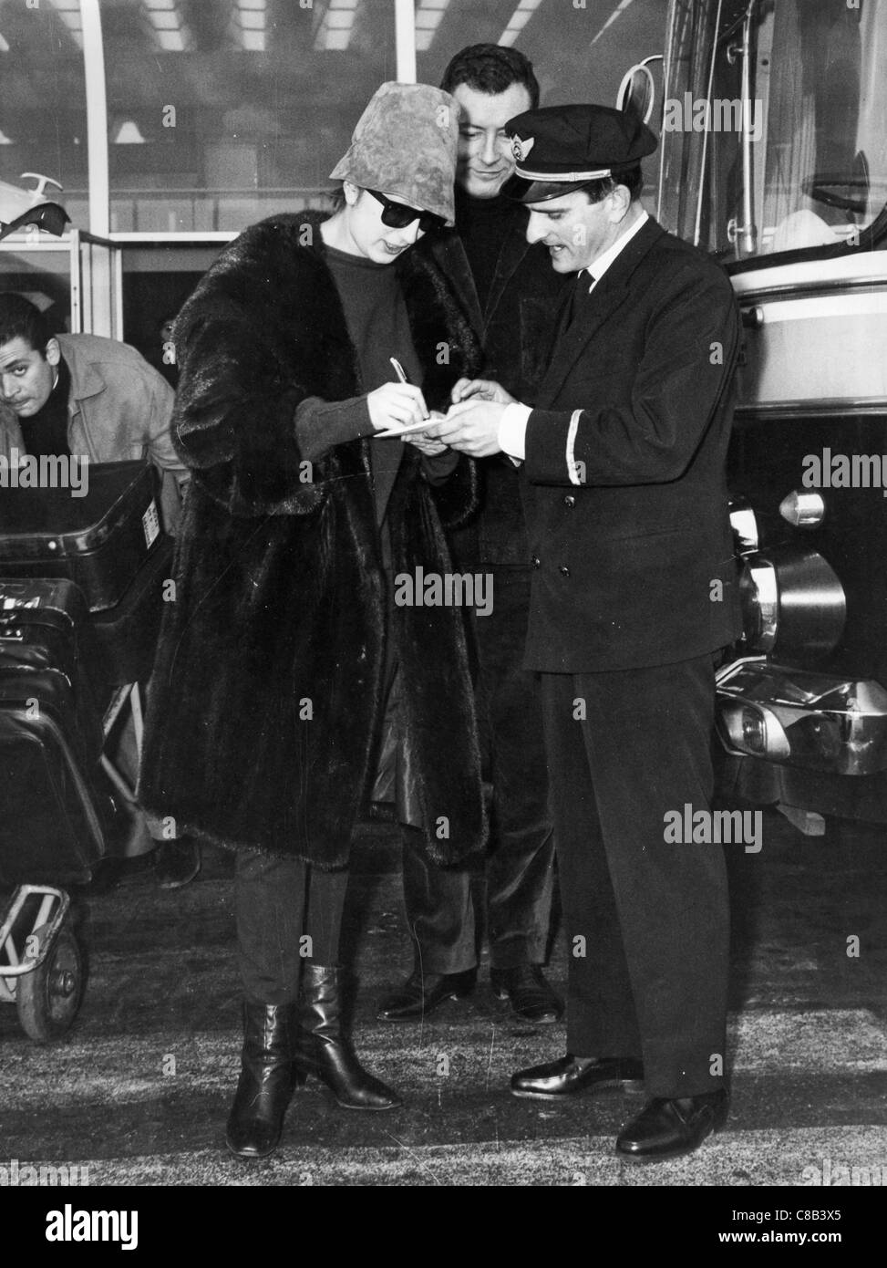 Mina signing autographs,Rome Stock Photo - Alamy