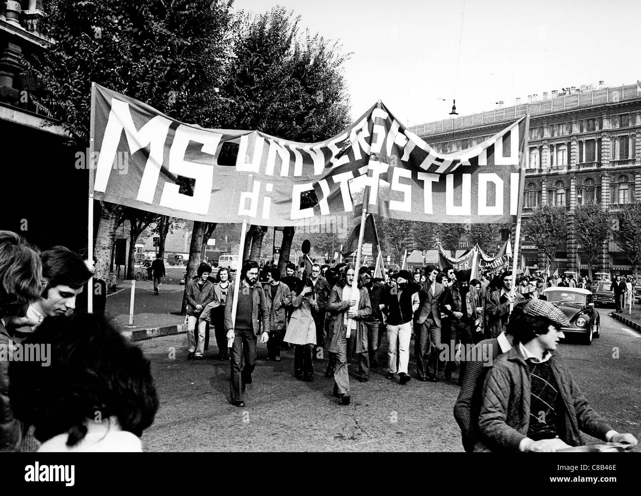 Student protests Black and White Stock Photos & Images - Alamy