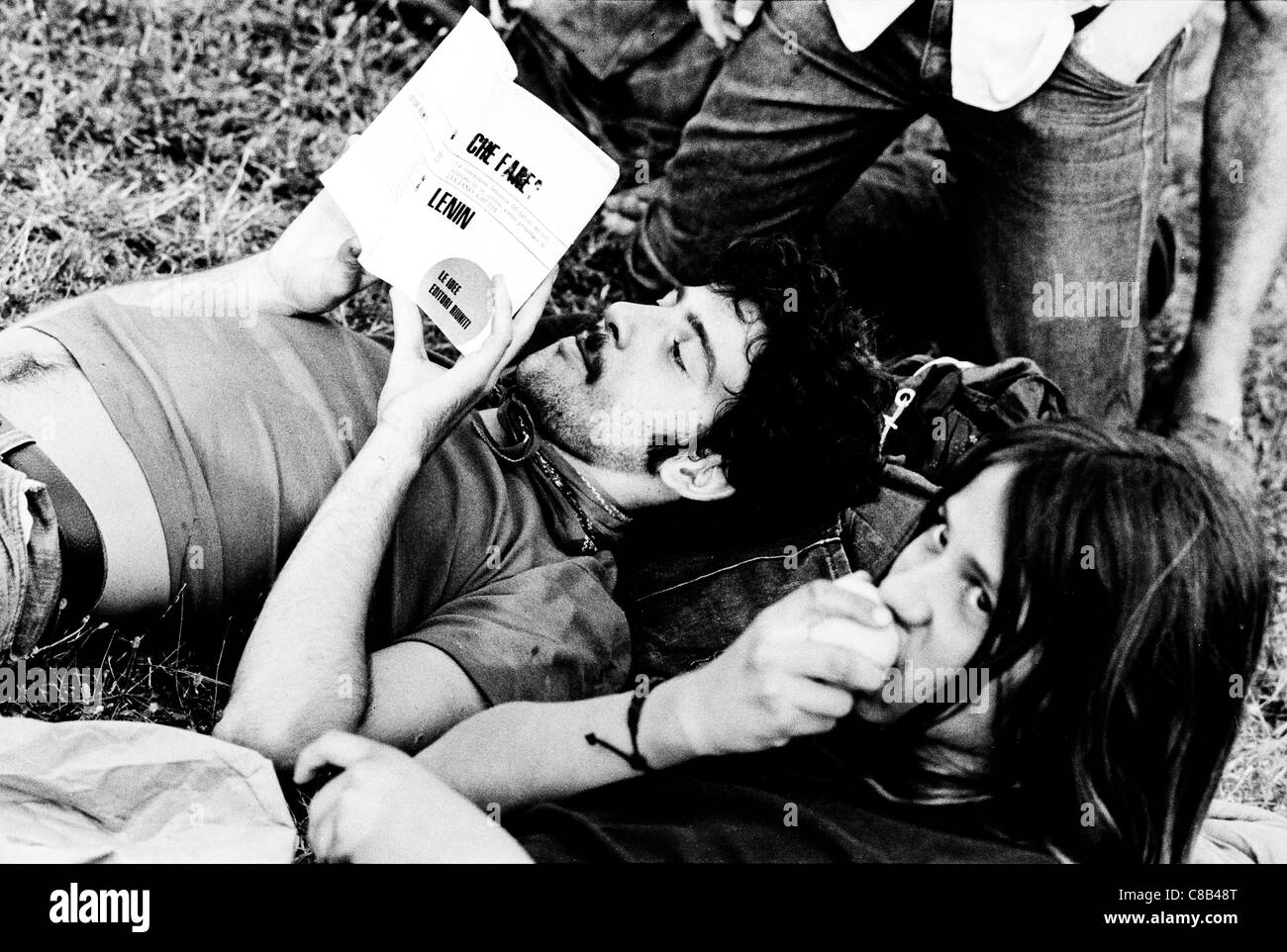 Three young people one Black and White Stock Photos & Images - Alamy