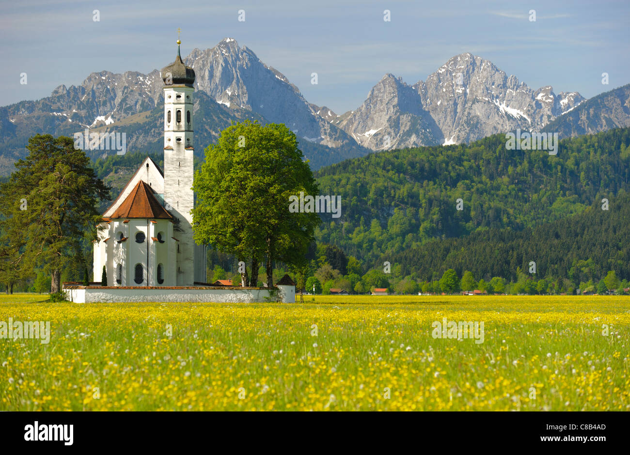 st. coloman church in upper bavaria, germany Stock Photo - Alamy