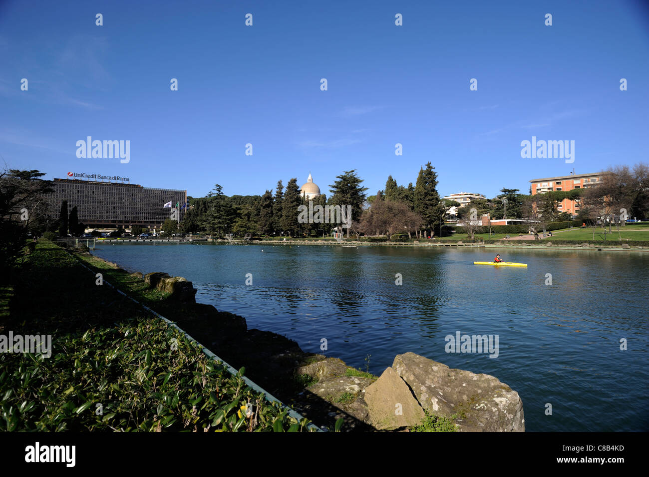 Italy, Rome, Eur, artificial lake Stock Photo - Alamy