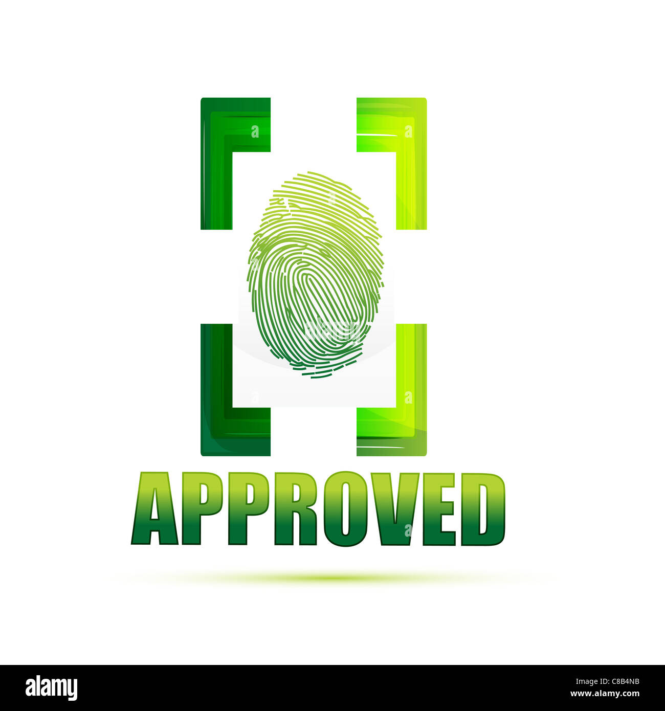 illustration of approved sign with thumb on isolated background Stock ...