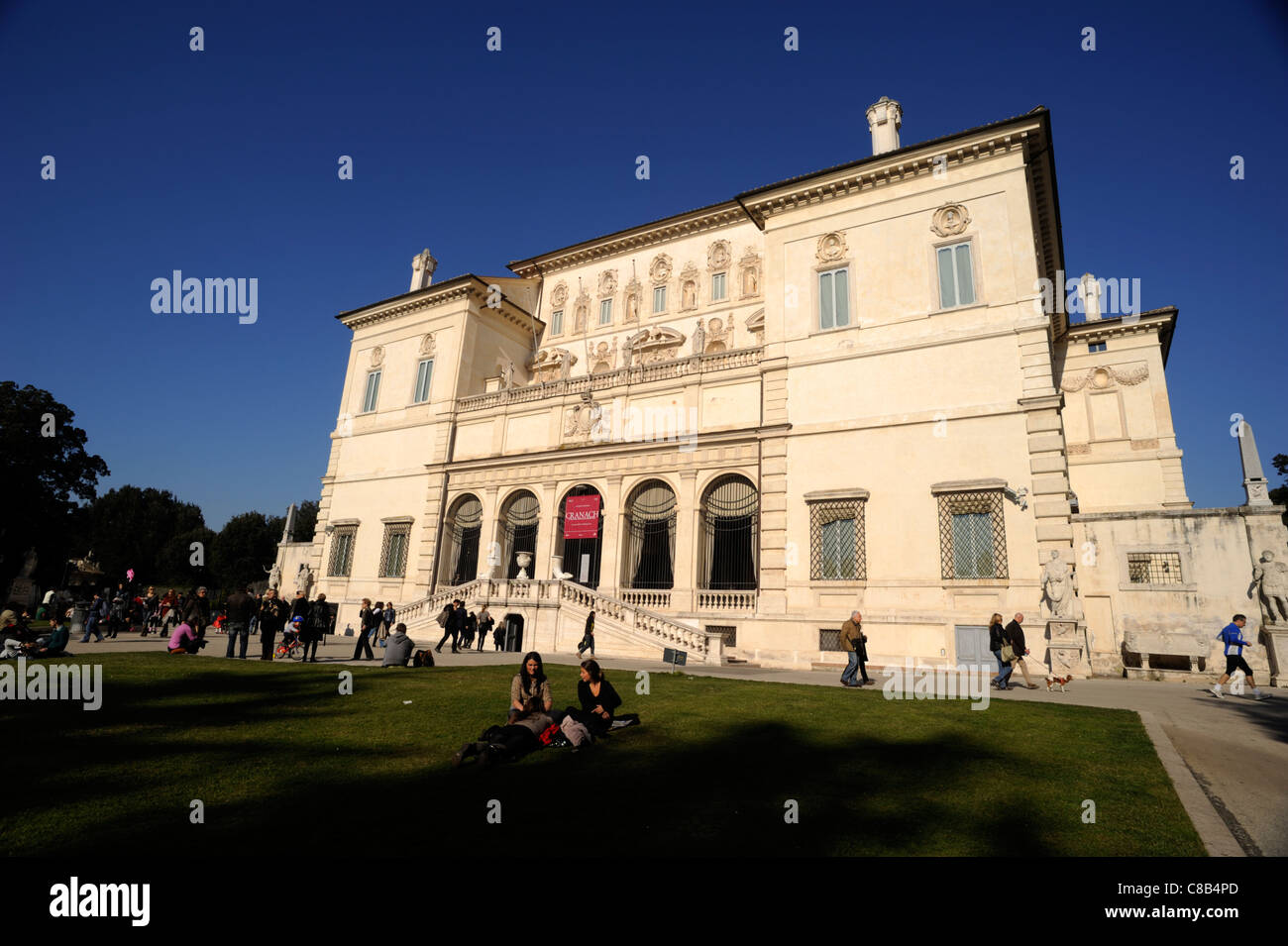 italy, rome, villa borghese, galleria borghese Stock Photo - Alamy
