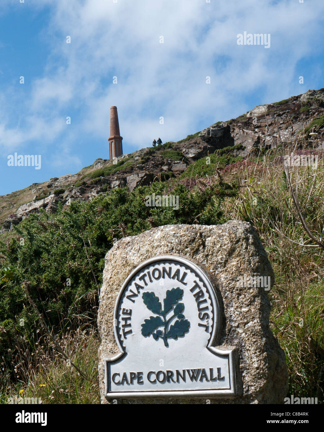 Cape Cornwall Saint Just, Cornwall in Britain Stock Photo - Alamy