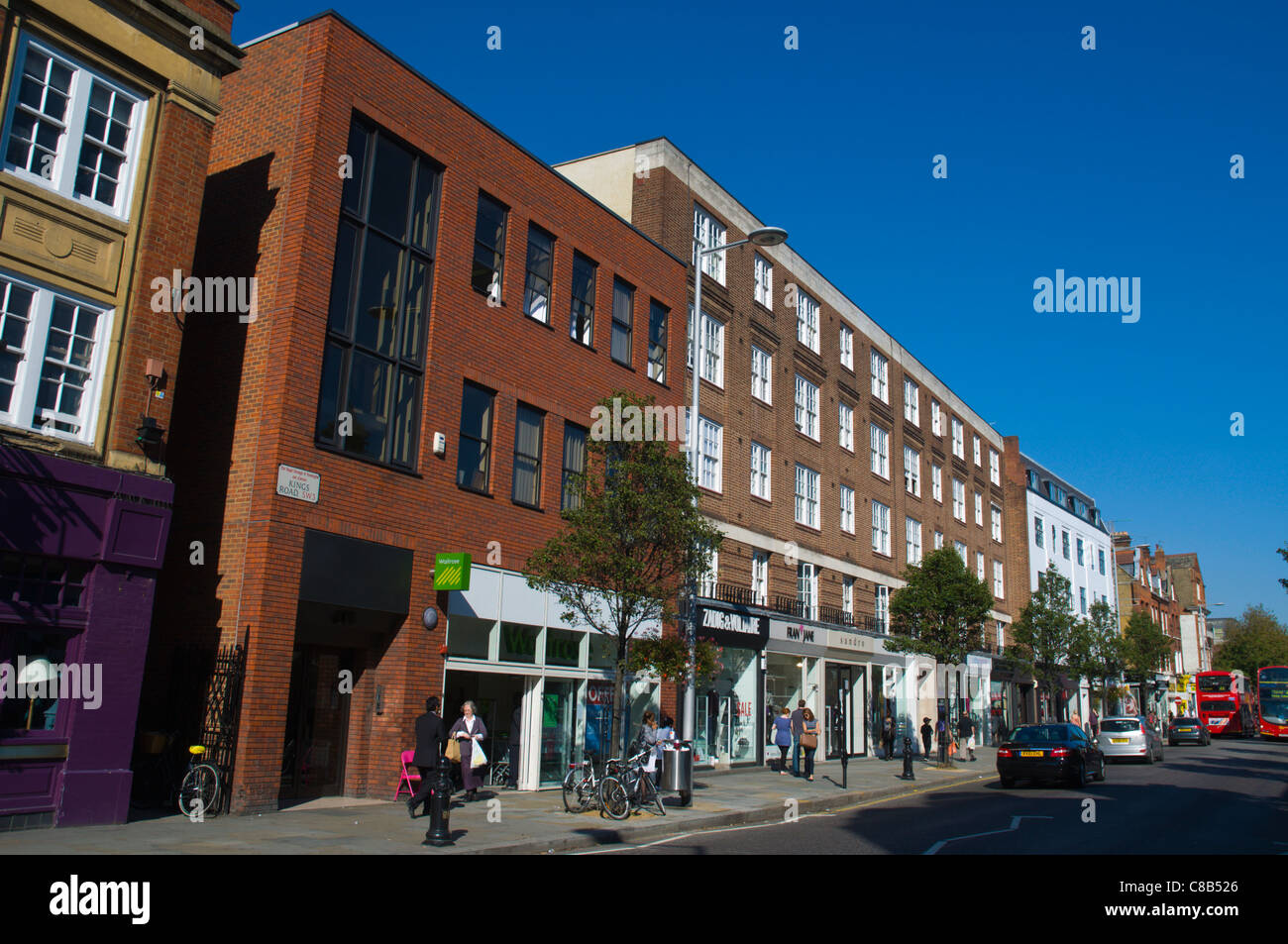 King's Road street Chelsea district London England UK Europe Stock ...