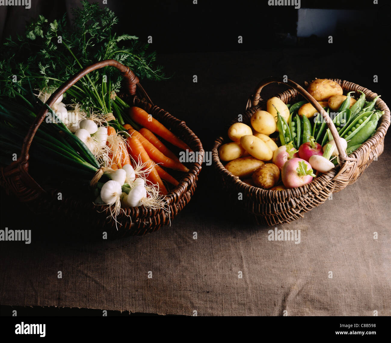 Baskets Of Vegetables High Resolution Stock Photography and Images - Alamy