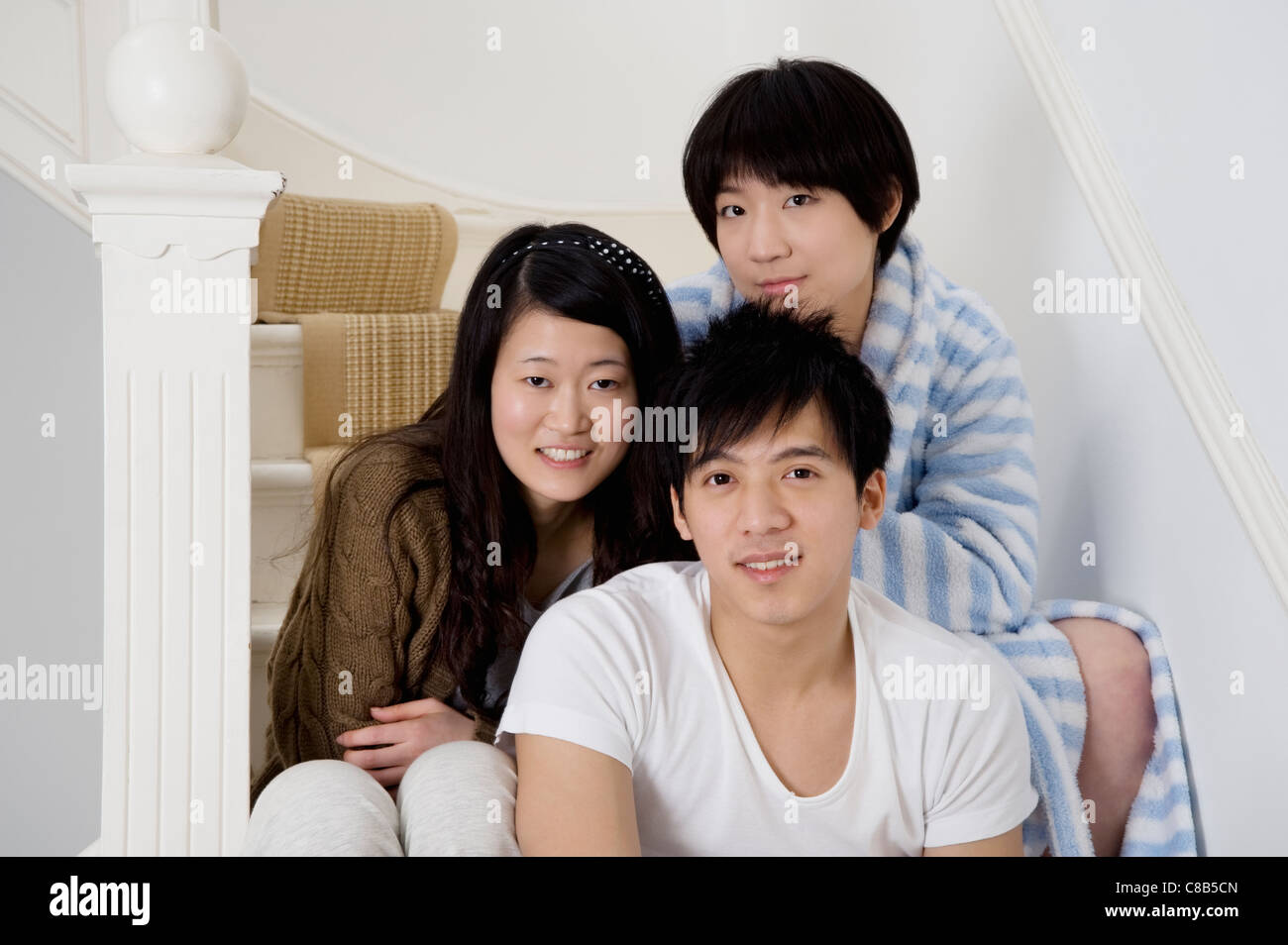 Happy friends smiling together Stock Photo - Alamy