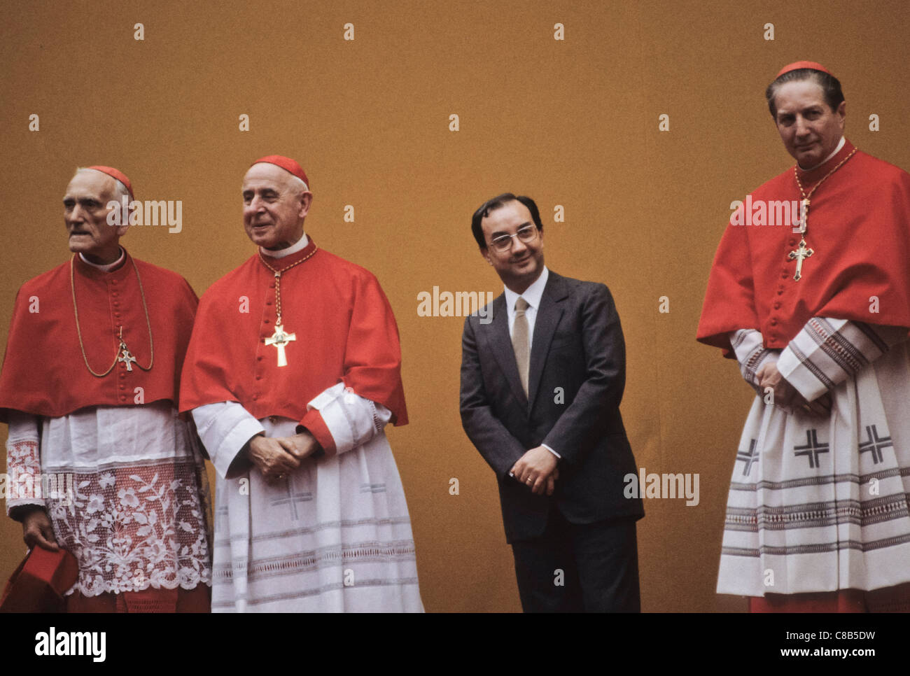 Carlo tognoli,Cardinal Giovanni Umberto Colombo and Cardinal Carlo ...