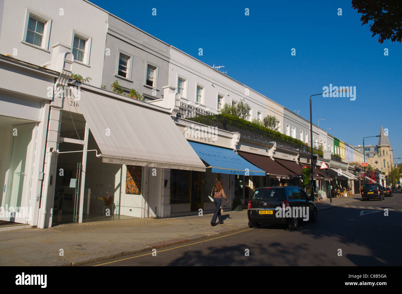 Westbourne Grove street Notting Hill district London England UK Europe ...
